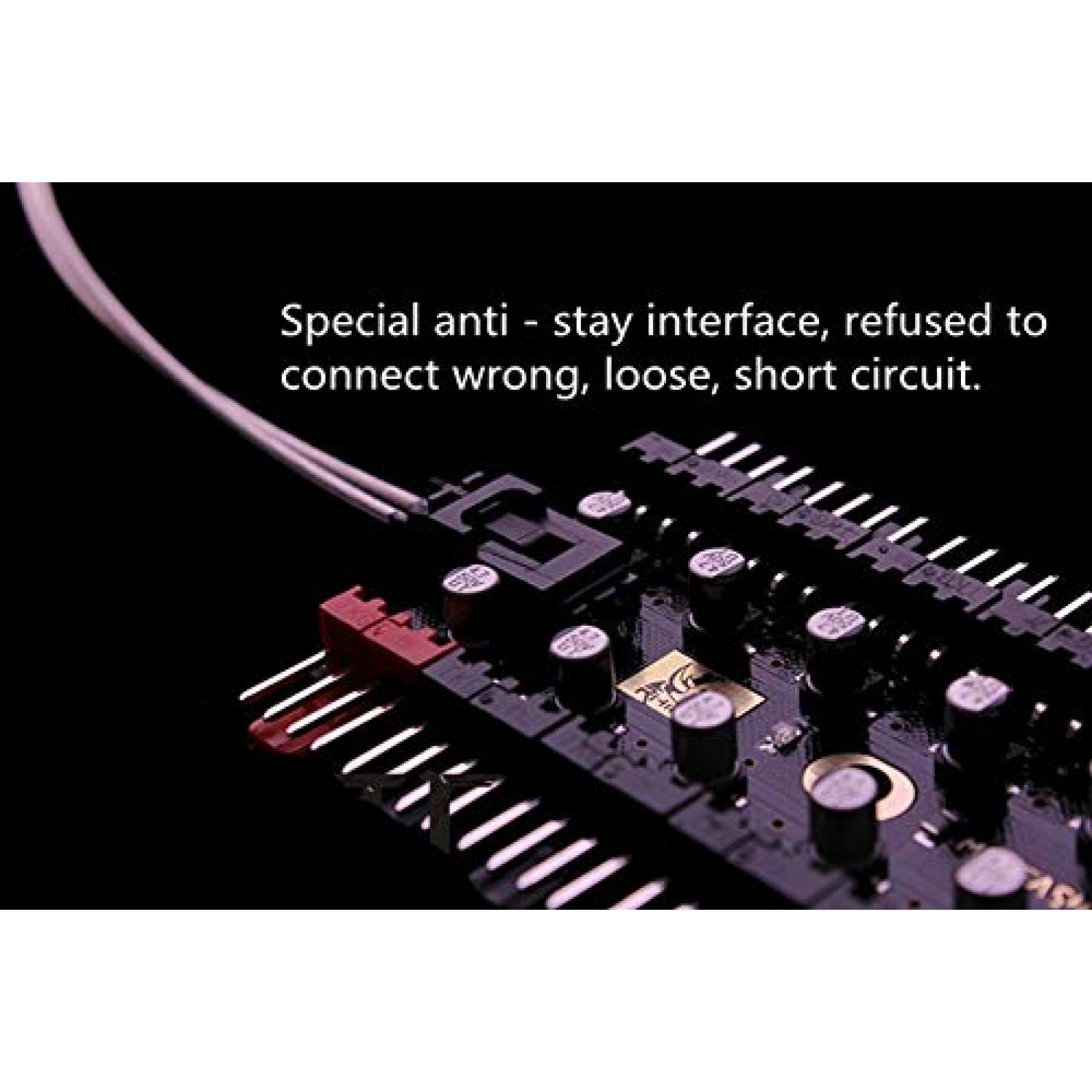 Refrigeracion CPU Skineat 4 Pin SATA 10 Puertos 12V