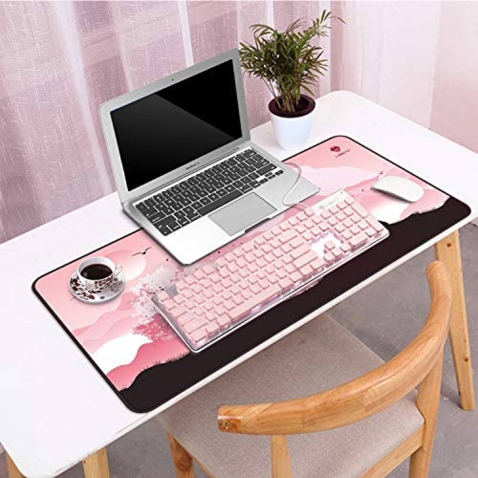 Teclado LANGTU LED Metalico USB 25 teclas Membrana -Rosa