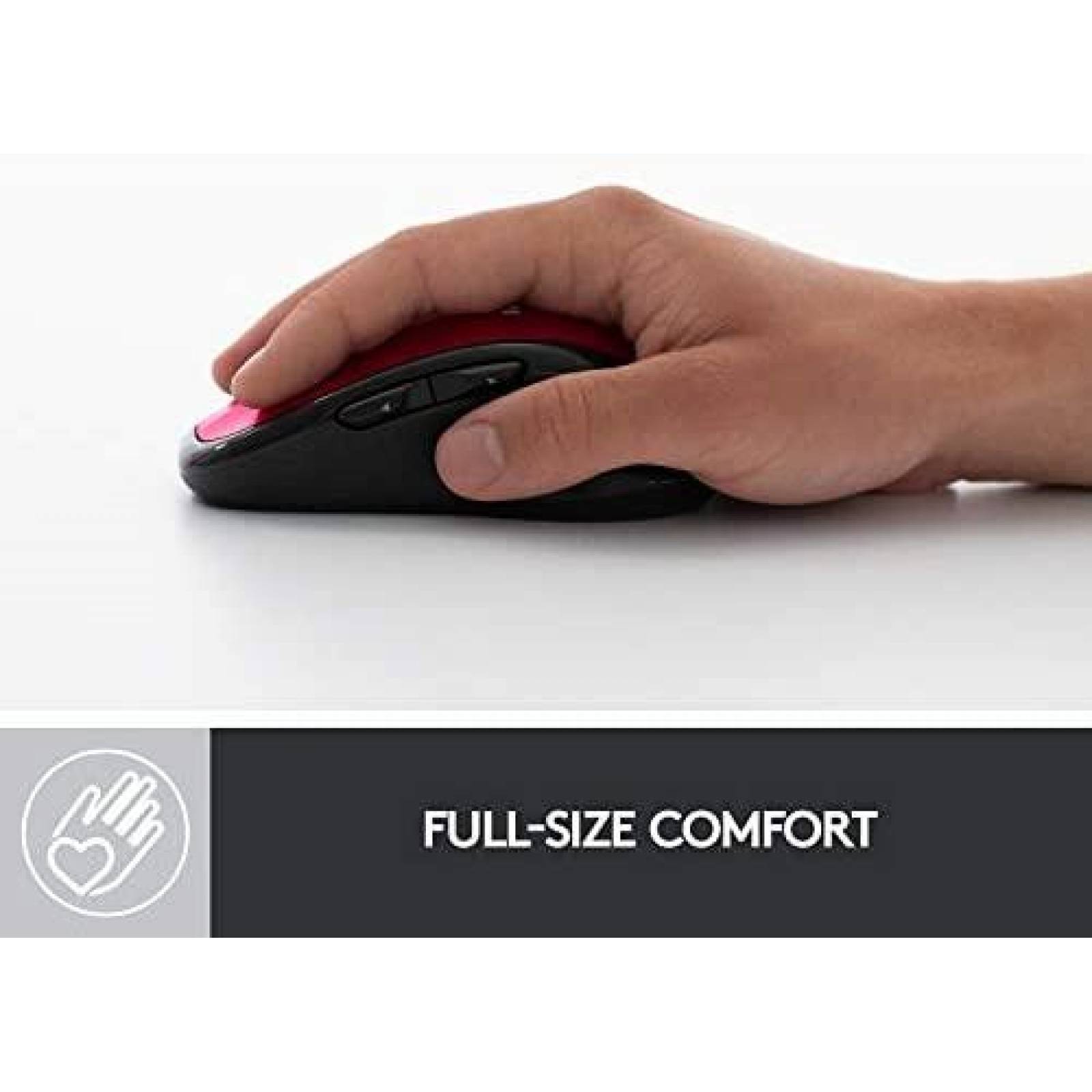 Mouse Logitech M510 Inalambrico con Receptor USB - Rojo