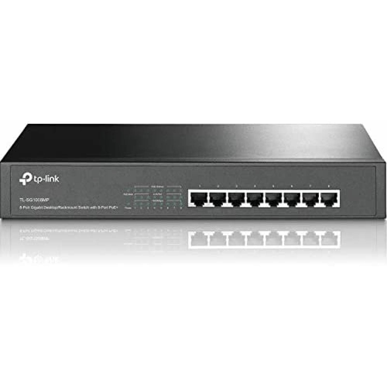 Puerto Ethernet TP-Link Proteccion 8 puertos -Negro