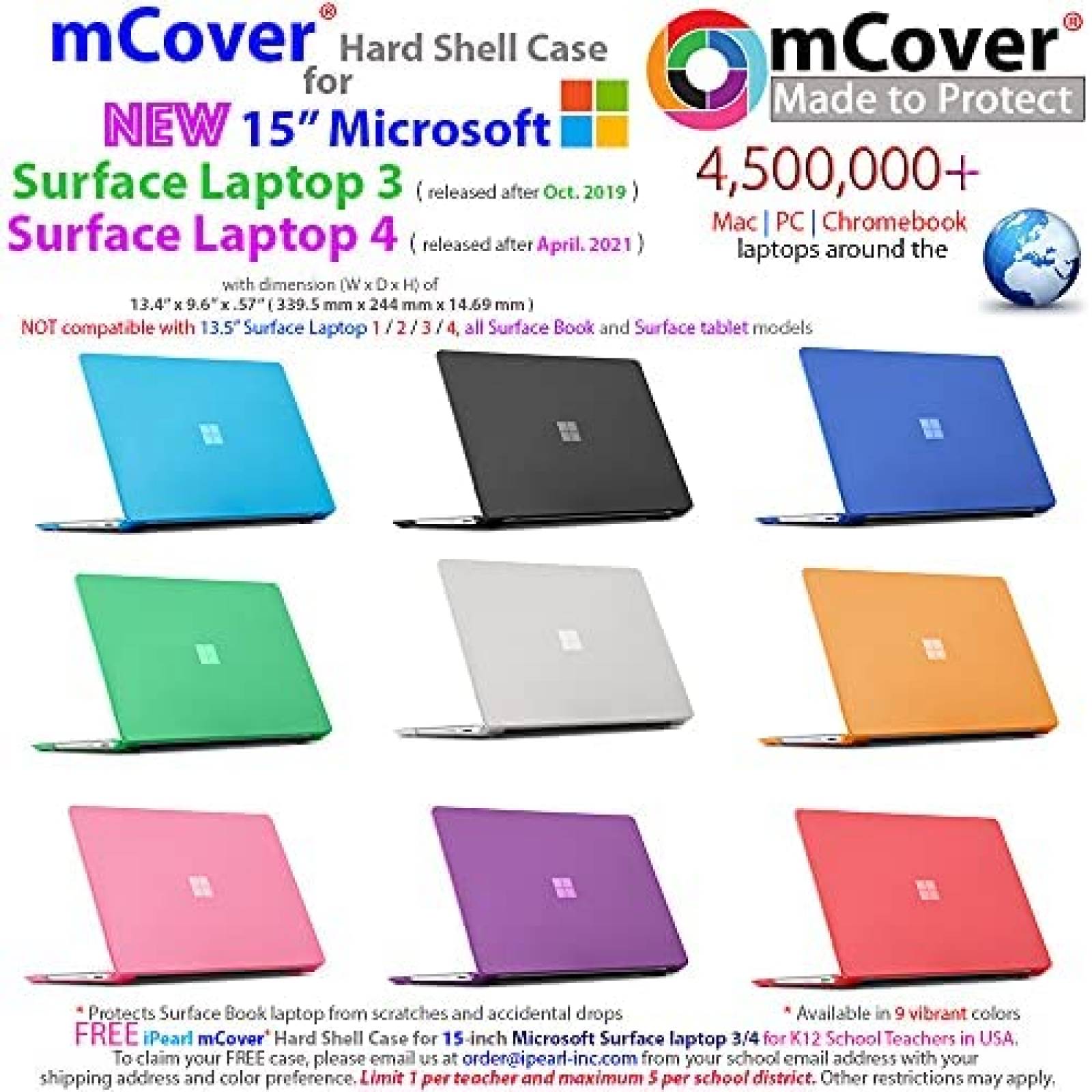 Carcaza laptop mCover m-MS-SFL-15-Orange-FBA 15" -Naranja