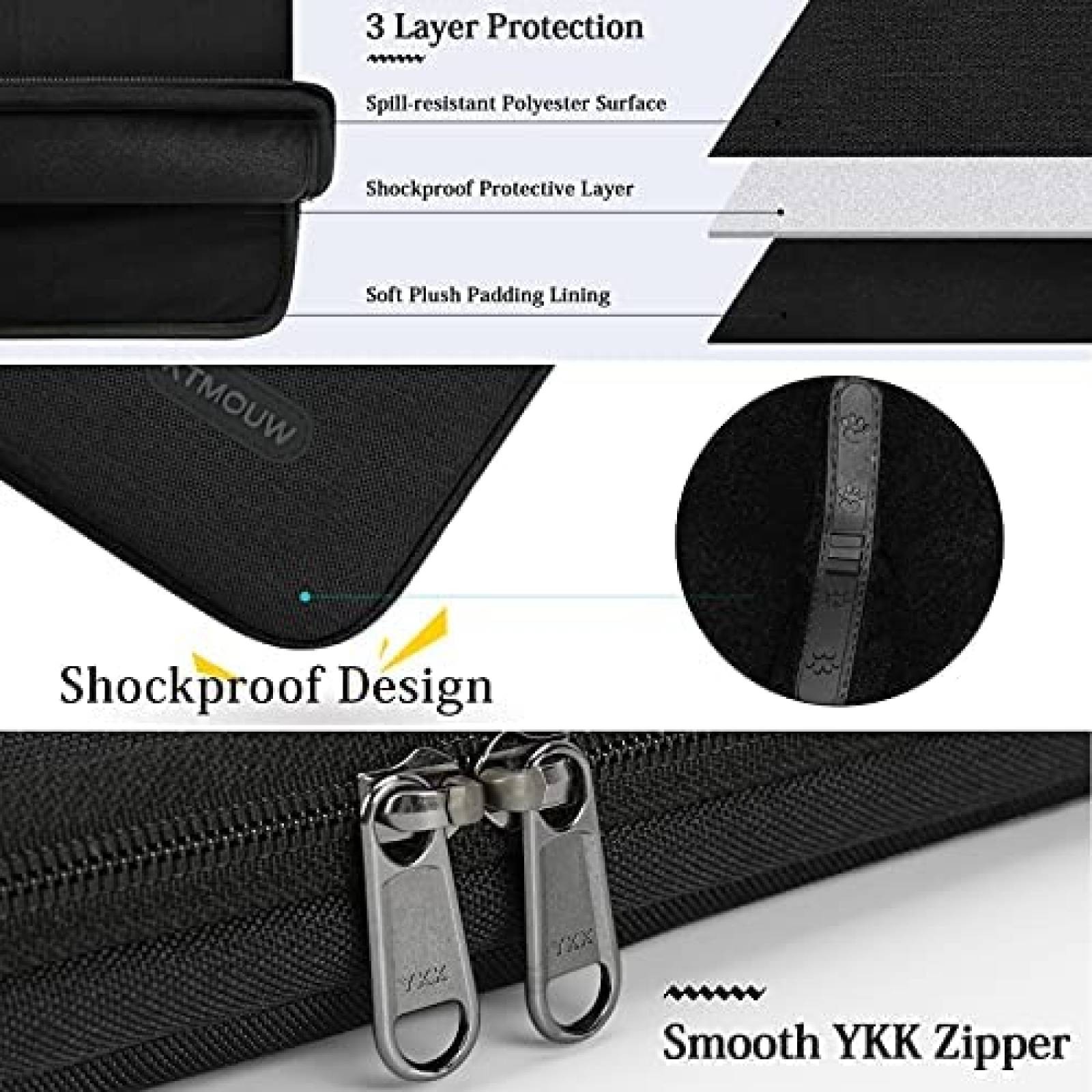 Estuche para Laptop KTMOUW 13-14'' Portatil y Resistente