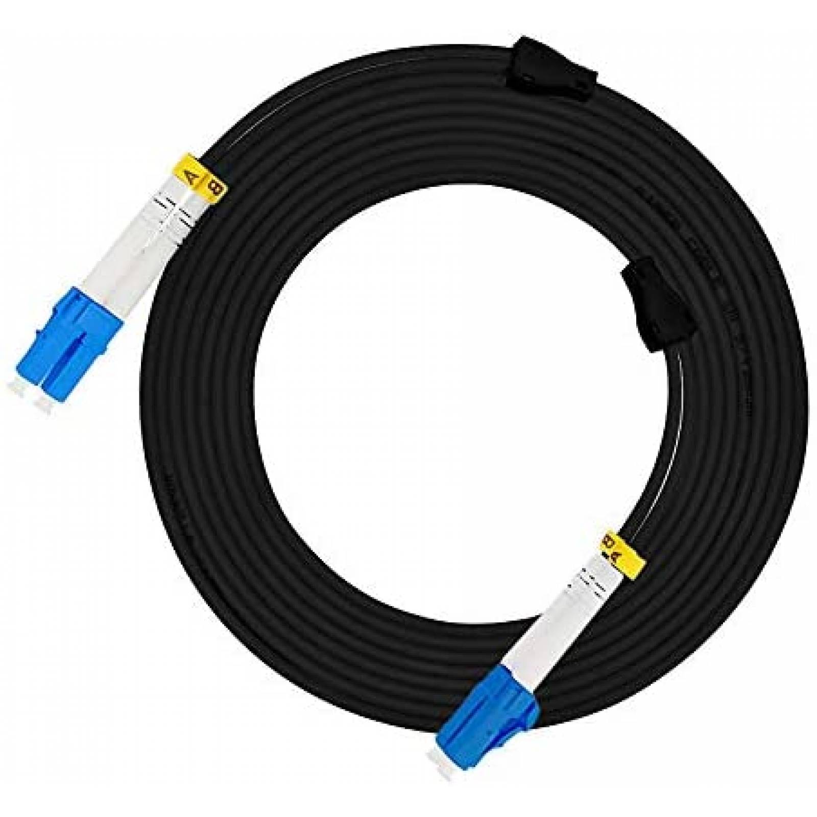 Cable LC Jeirdus FBM-OALCLCSD150 150m LC a LC -Negro