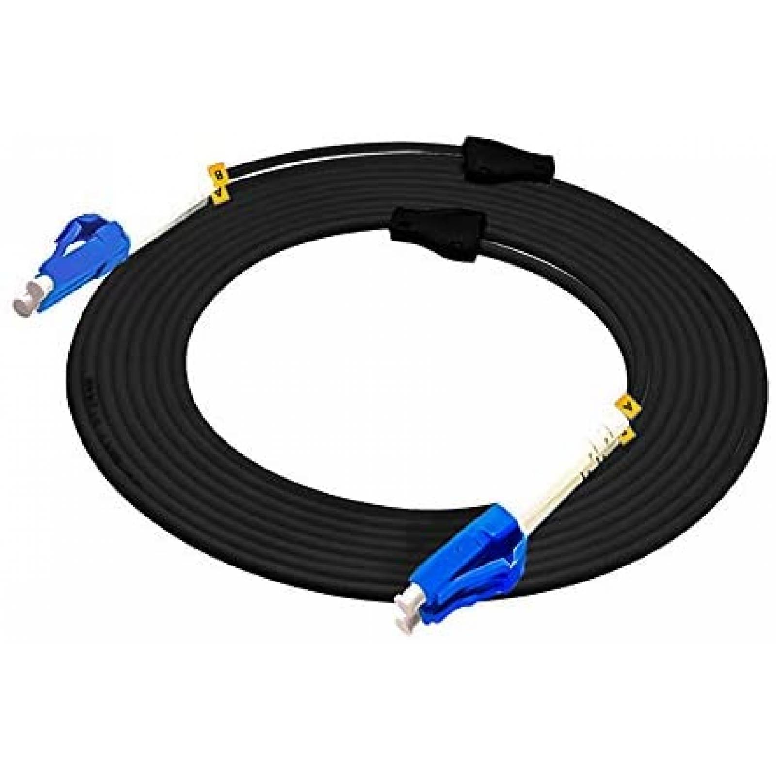 Cable LC Jeirdus FBM-OALCLCSD150 150m LC a LC -Negro