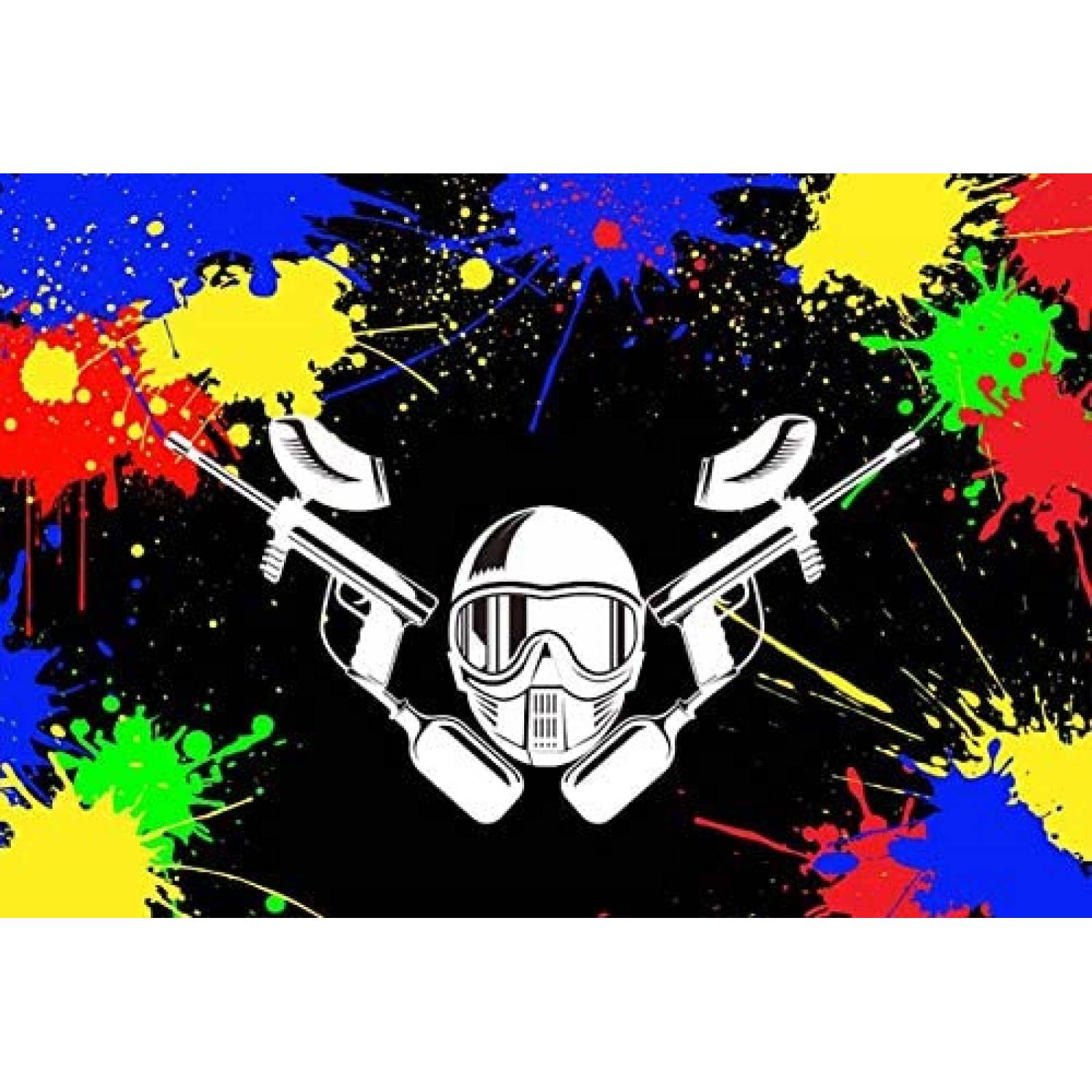 Fondo de fotografia MEHOFOND Paintball 7x5ft -Colorido