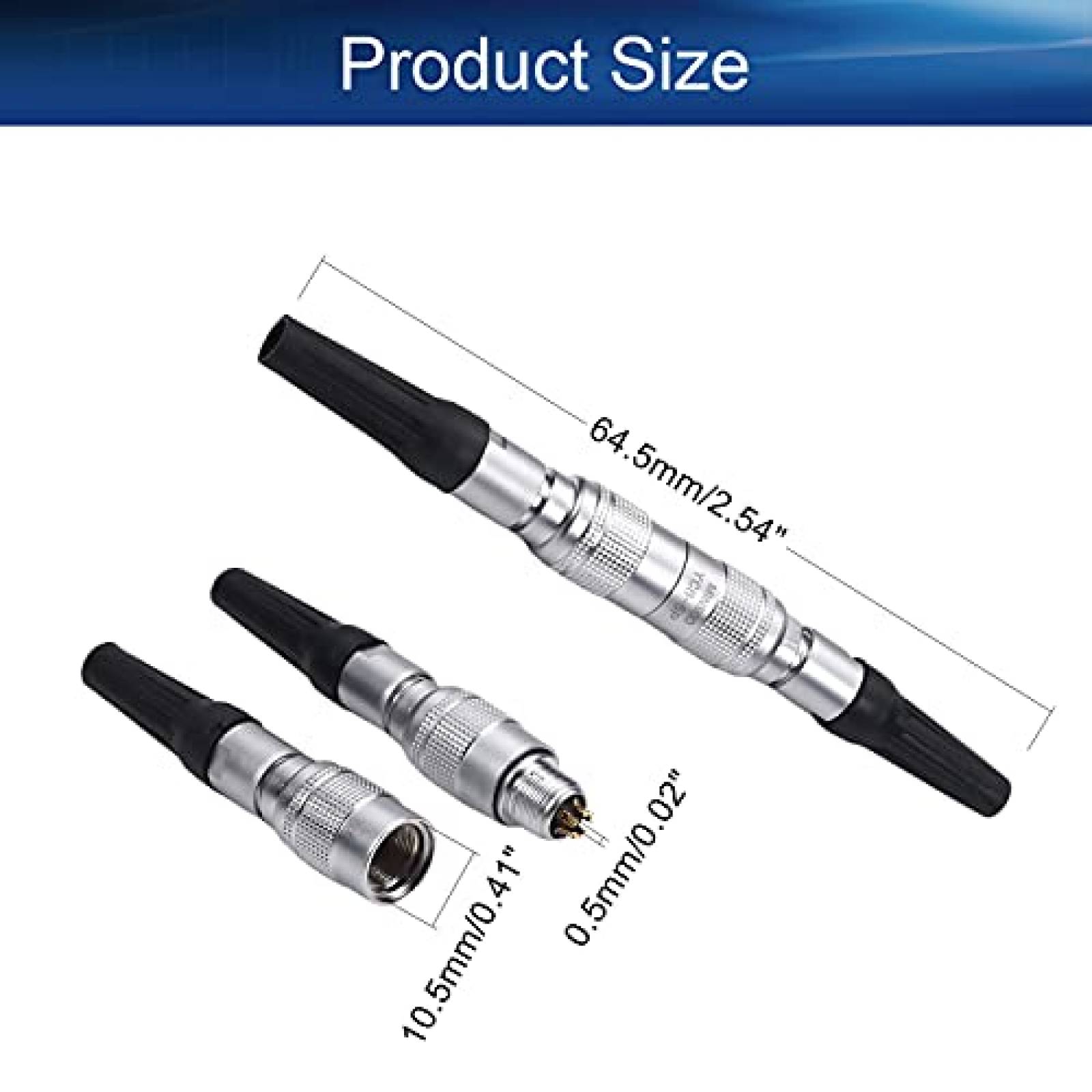 Conector de aviacion Heyiarbeit YC8-5 de 5 pines impermeable