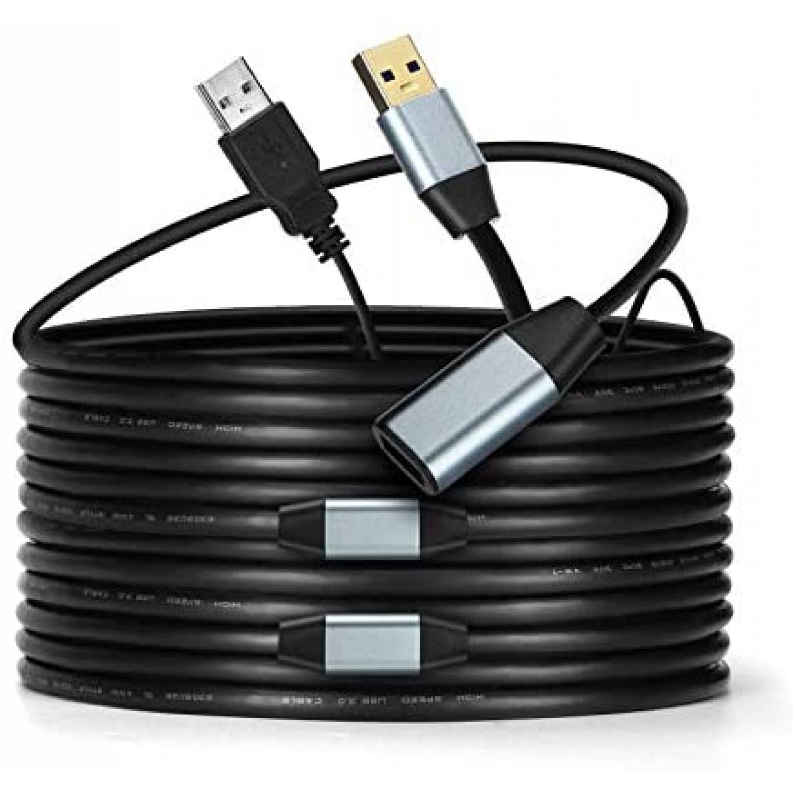 Cable extension USB macho a hembra LDKCOK 40ft -Negro