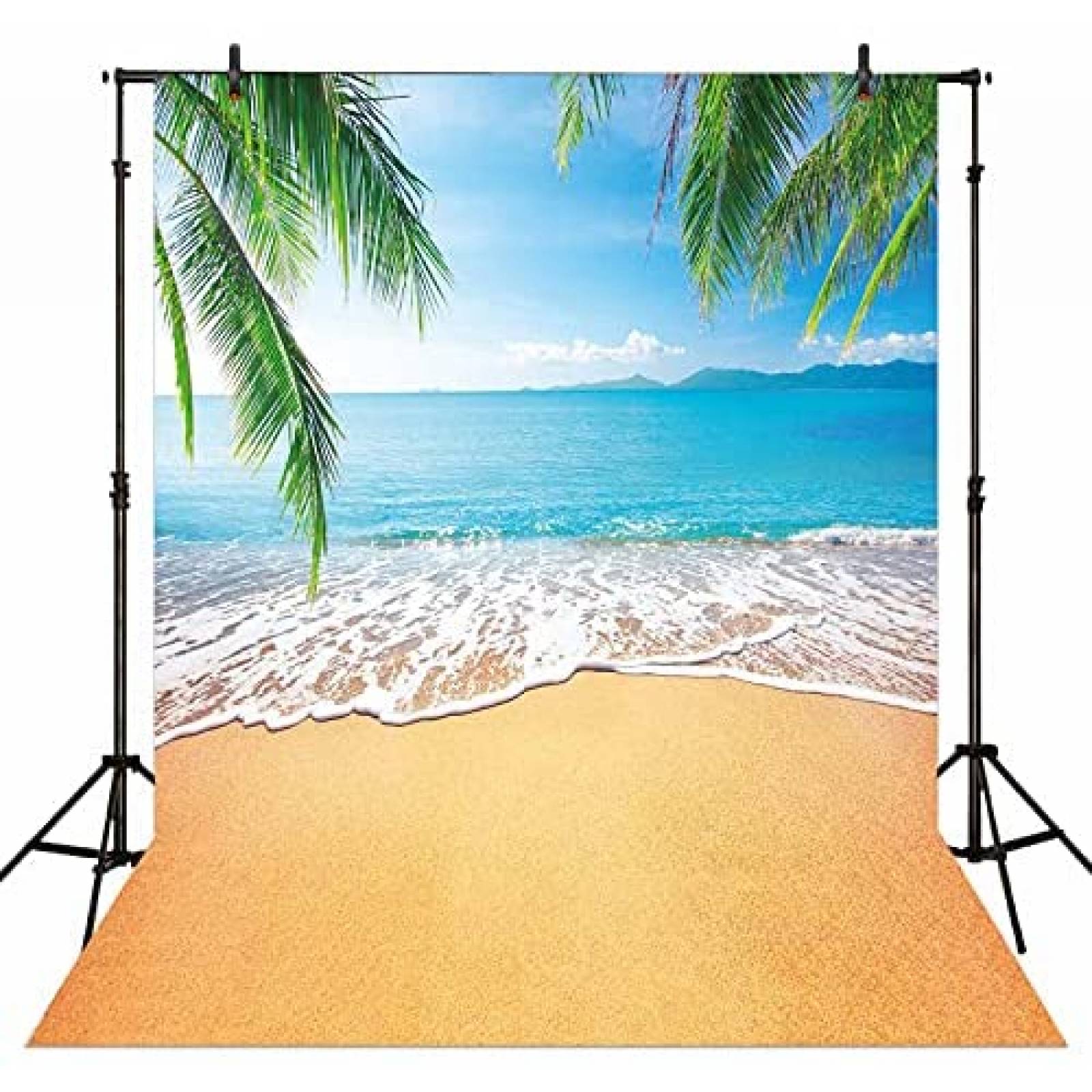 Fondo para fotografia Allenjoy Playa 5x7ft -Colorido