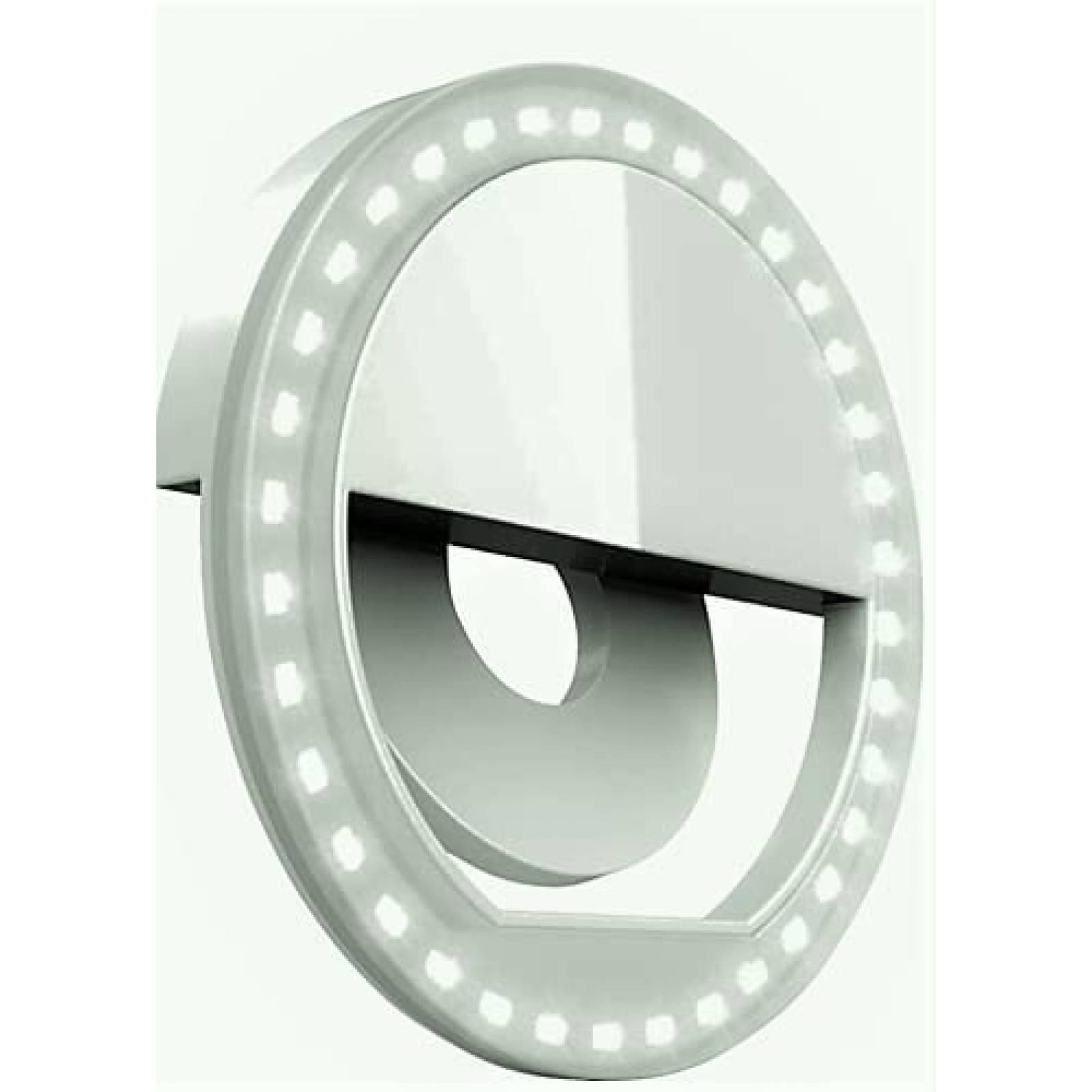 Clip Aro Luz BOWER Cable Micro USB Inalambrico -Blanco