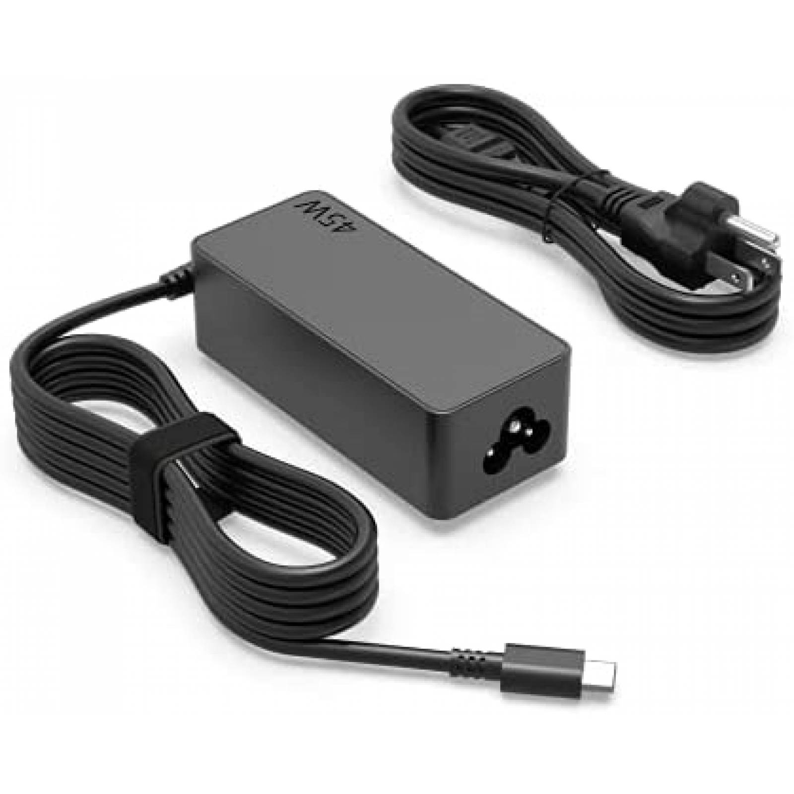 Cargador Nicpower Para Laptop USB tipo C de 45 W -Negro