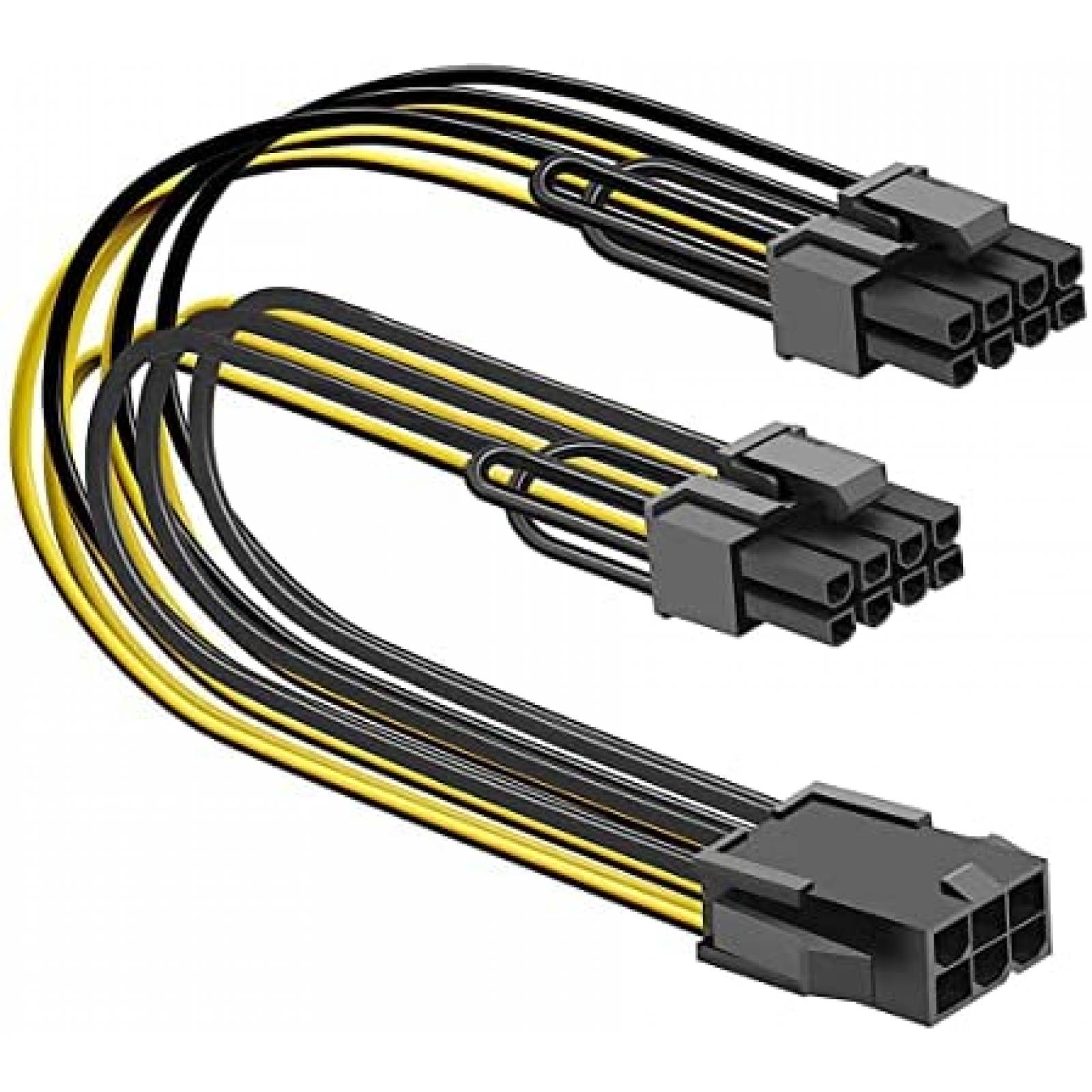Cable splitter PCI-e 6-pin a PCIe 8-pin PEA -Negro