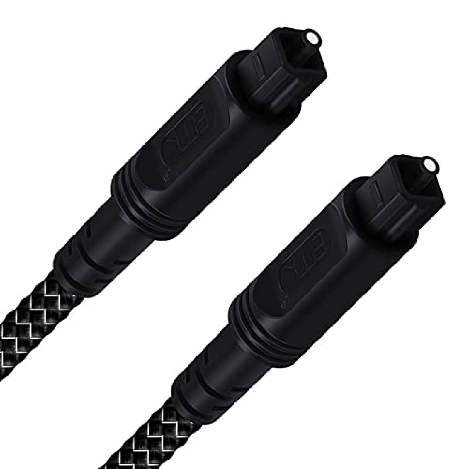 Cable Audio Optico EMK Gaming Fibra optica Compatible -Negro