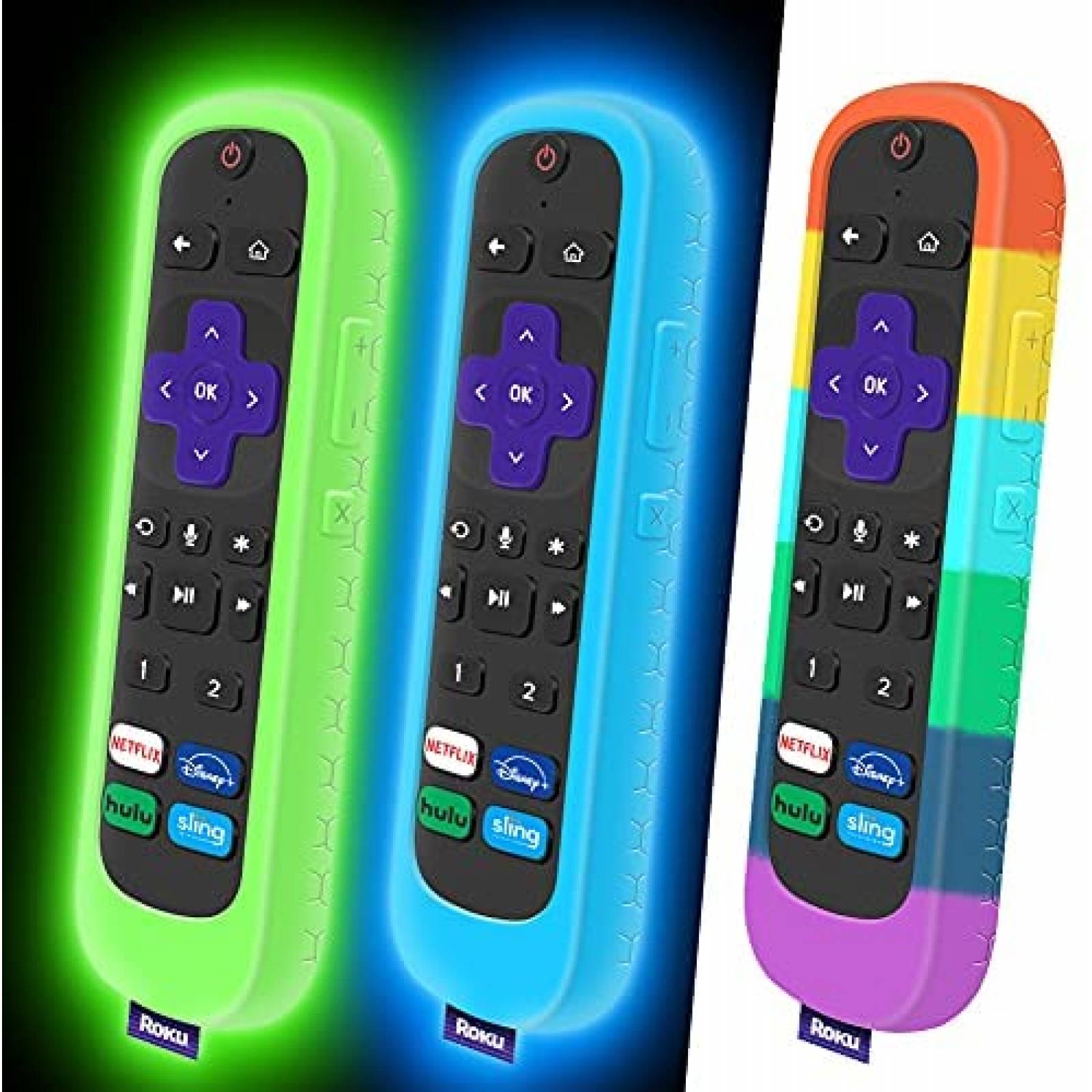 Funda de Silicon Hydream para Control de Roku TV 3 Pzs