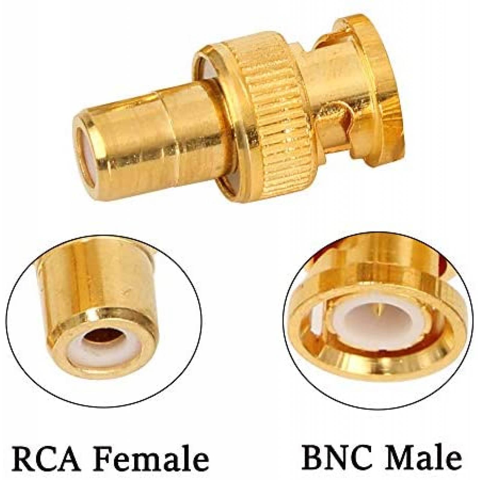 Adaptadores para Cable LBTOEM 8pzas Coaxial BNC a RCA