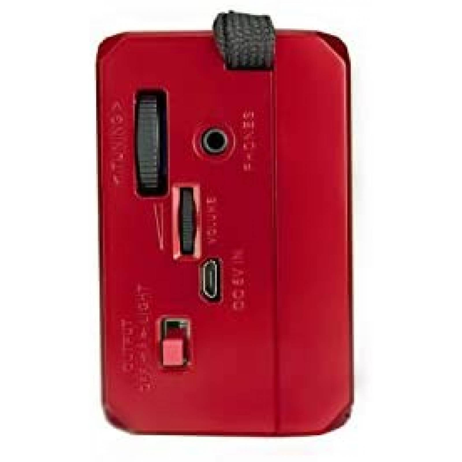 Radio QFX R 37 Bluetooth Solar Con Linterna LED -Rojo