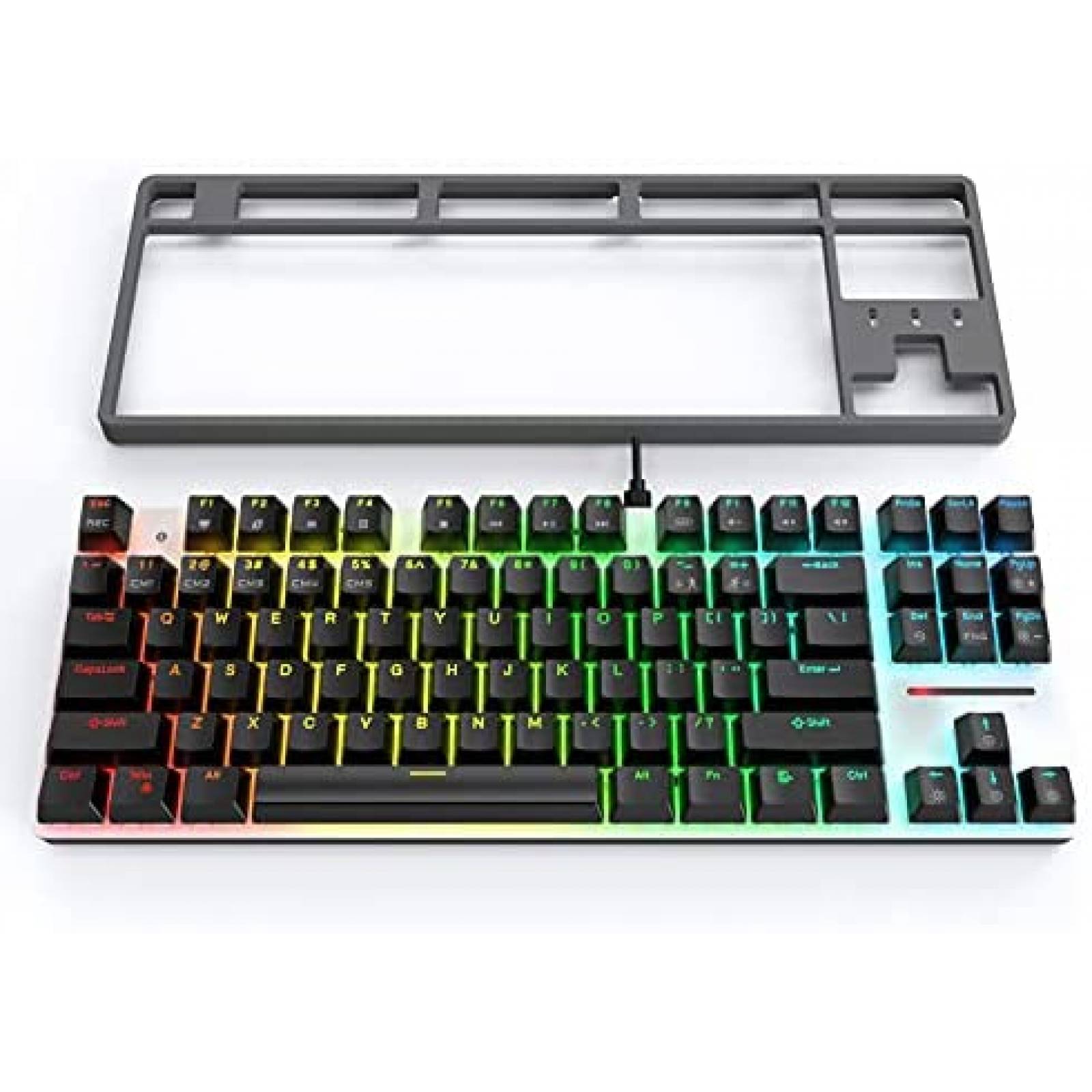 Teclado CIY AK-X77 Mecanico LED Gaming RGB USB C -Negro