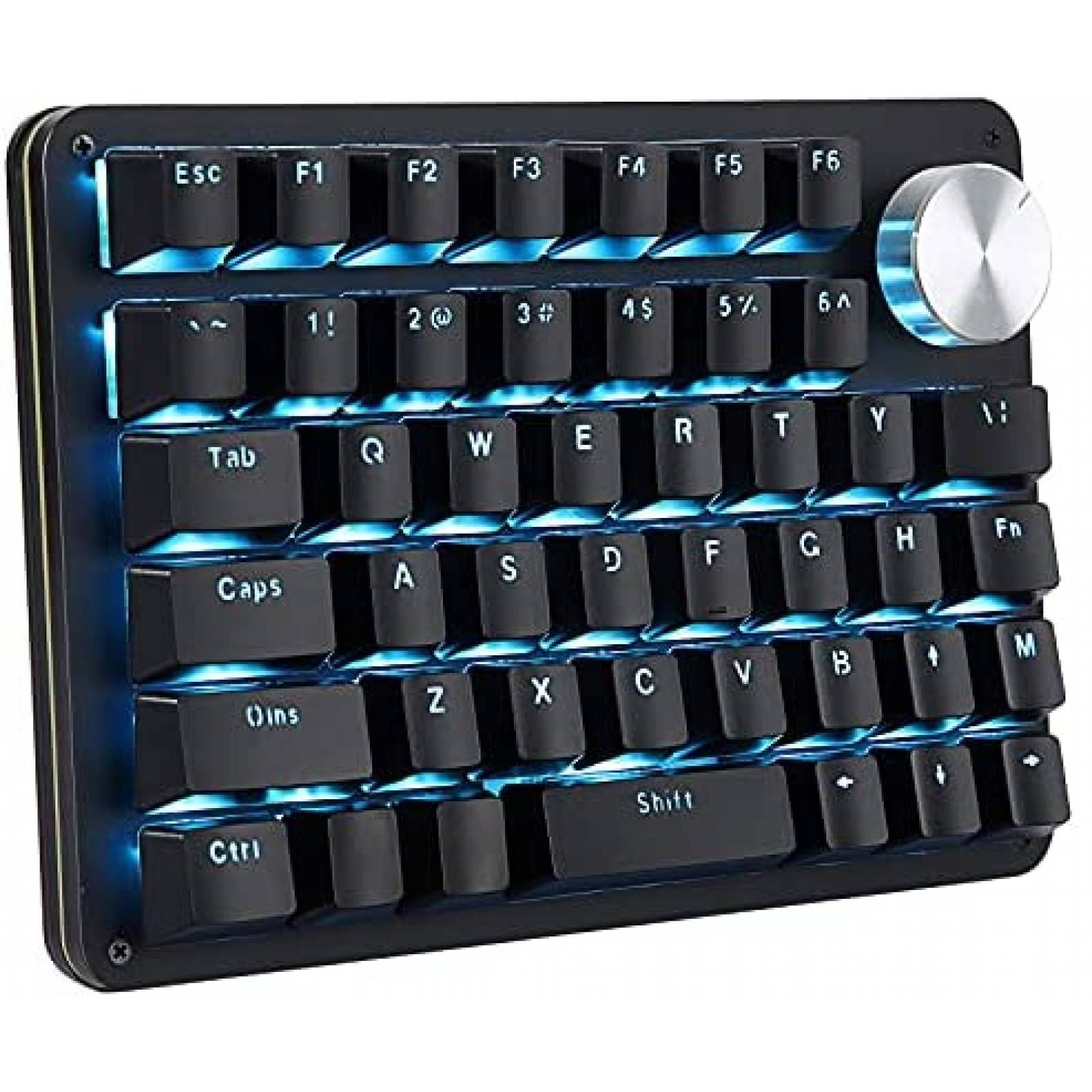 Teclado de Una Mano Koolertron 45 Teclas LED -Negro