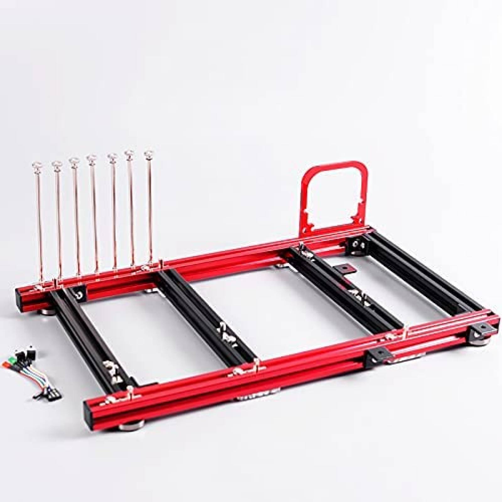 Mini marco PC Yoqanr ITX MATX ATX 3.5" de aluminio -Rojo