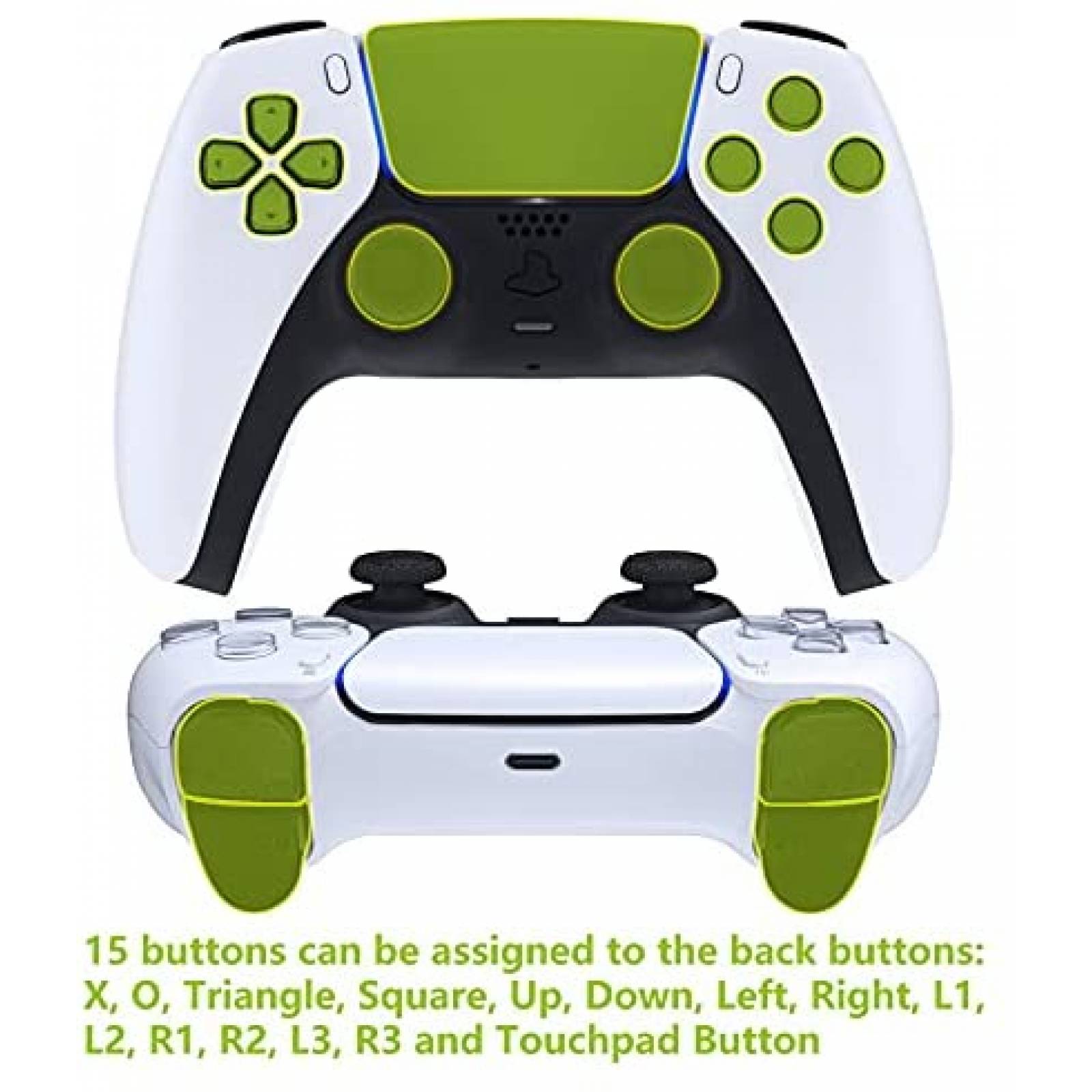 Paletas traseras control PS5 eXtremeRate programables -Negro