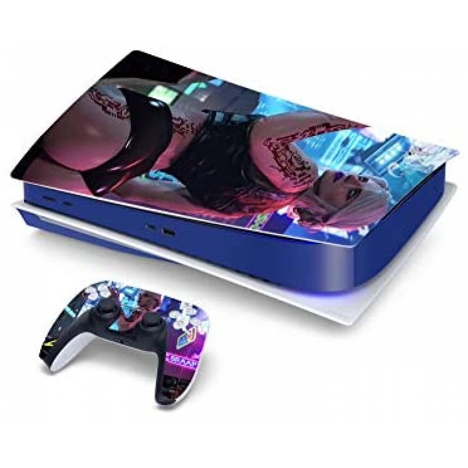 Skin para Consola Peyanz para PS5 CyberPunk -Negro