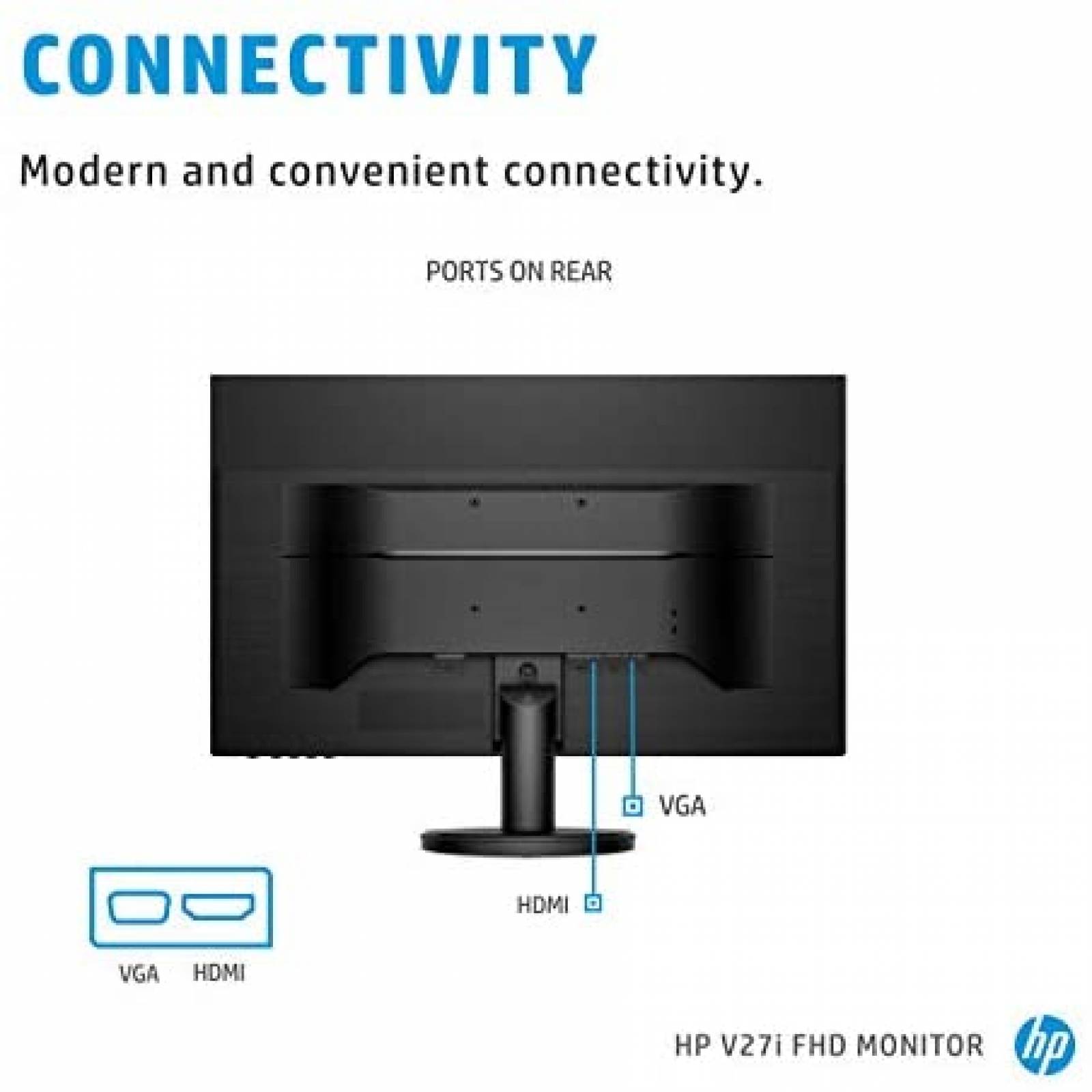 Monitor HP V27i 27 '' Full HD IPS Puertos HDMI VGA