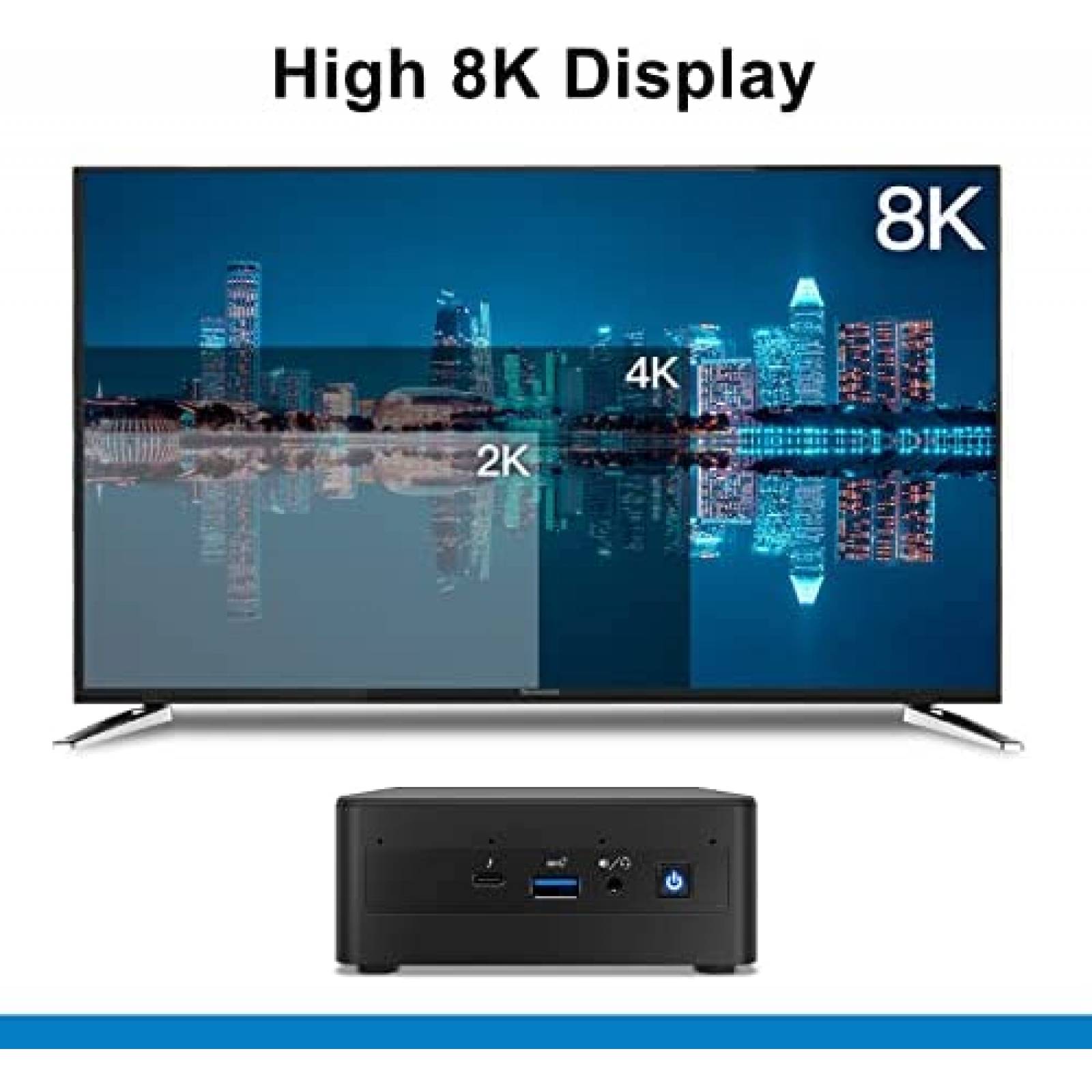 Mini PC Geekplus NUC11 i7-1165G7 de Max. 64GB RAM -Negro