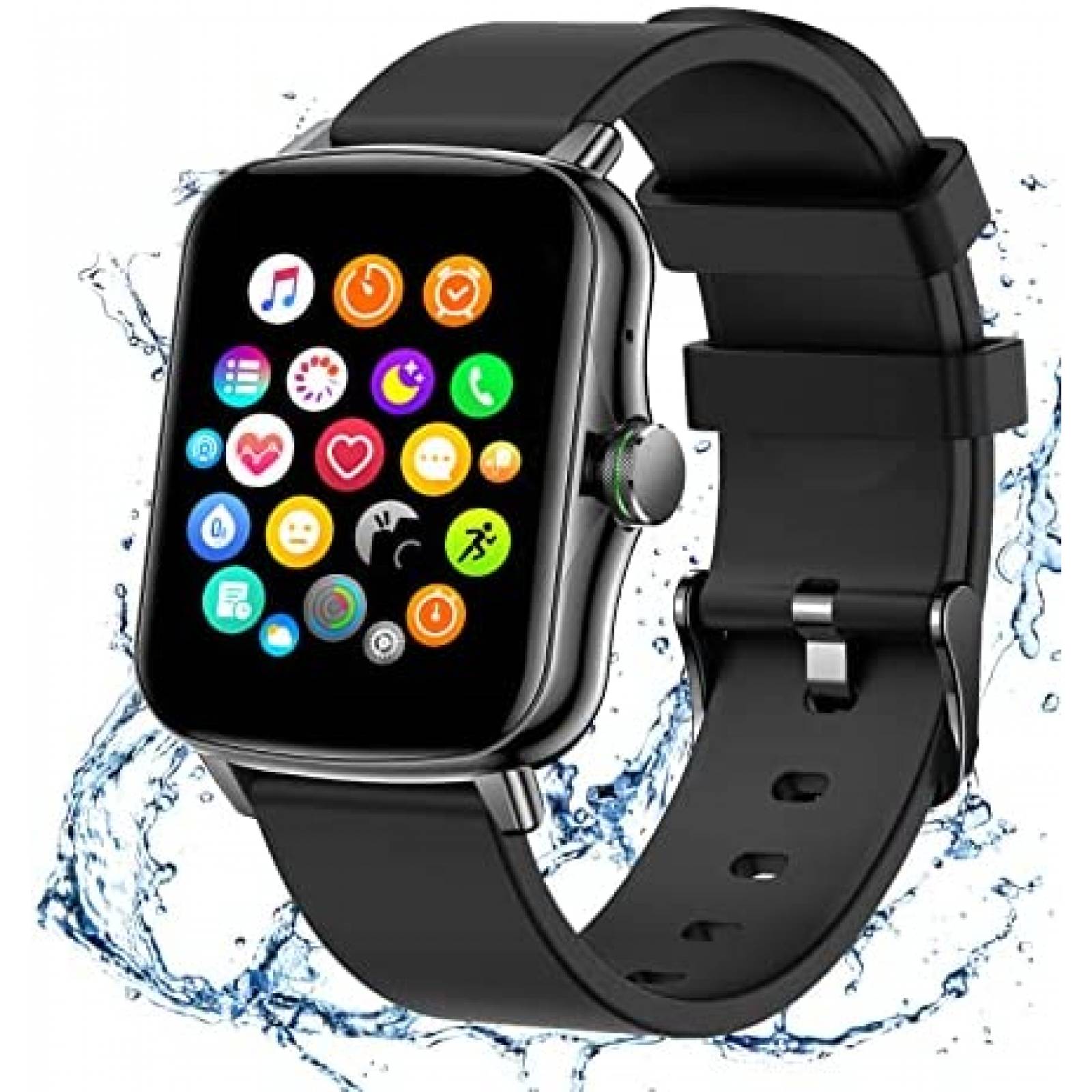 Smartwatch LiveGo 1.3" IP68 Estilo Cuadrado -Negro