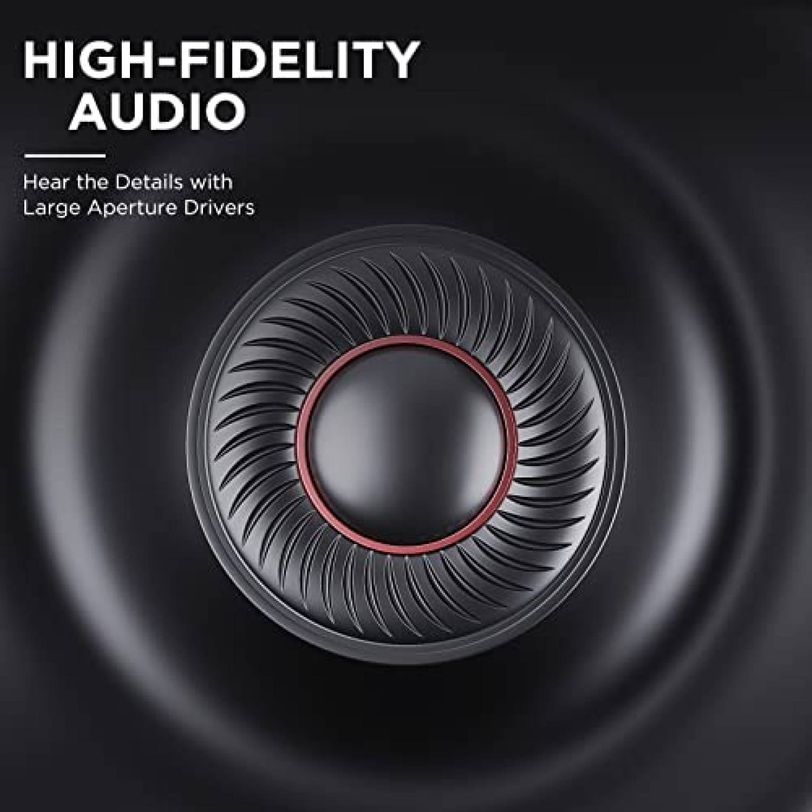 Audífonos inalámbricos Earpsy E7 con micrófono -Rojo