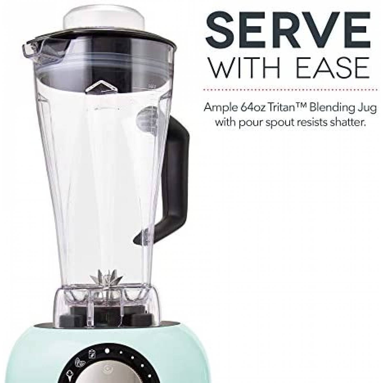Licuadora DASH Chef Series Deluxe 64oz Digital -Aqua