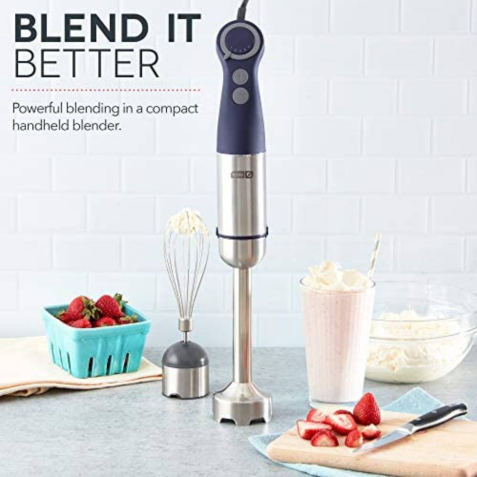 Batidora de Immersion DASH Chef Series 5 Velocidades -Azul