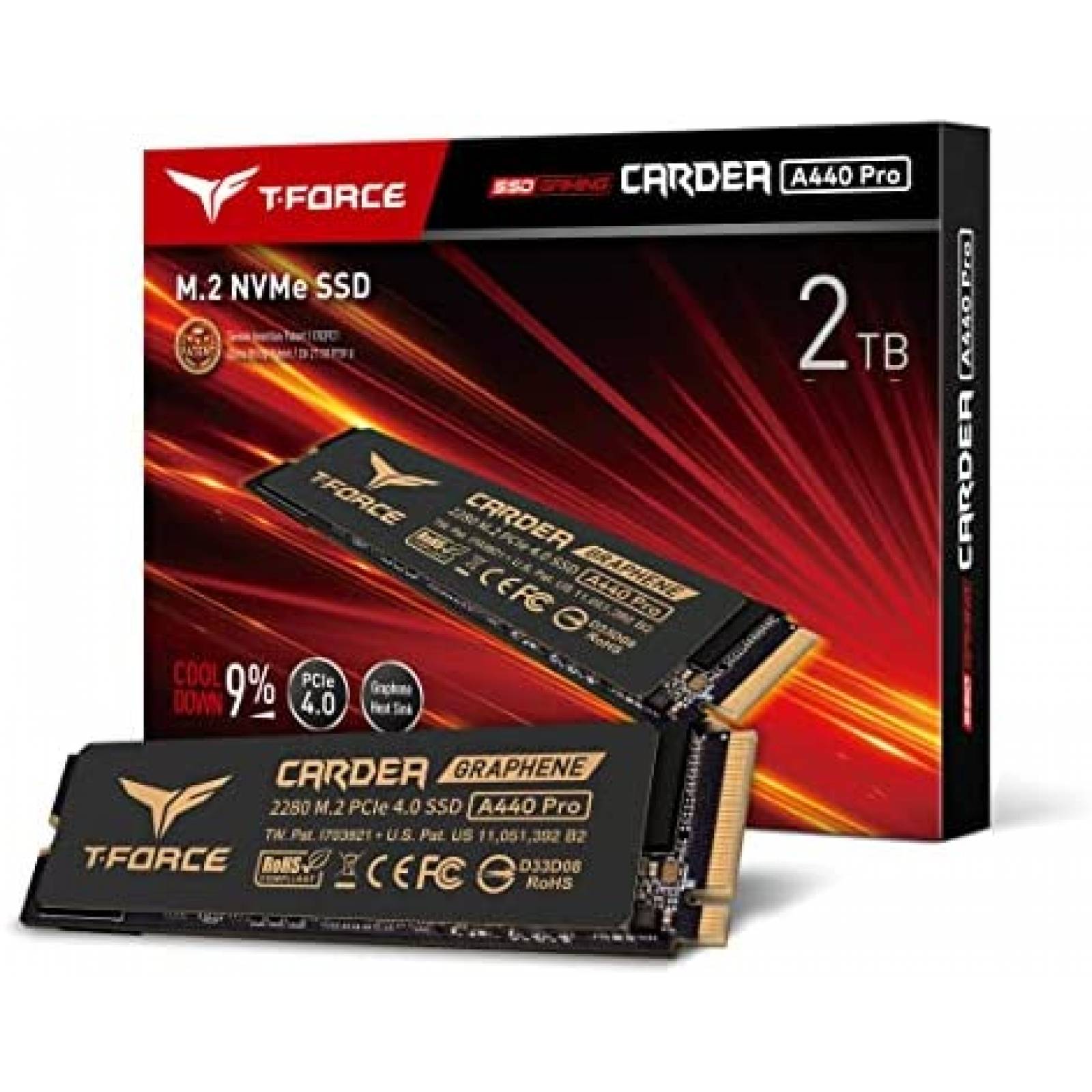 SSD TEAMGROUP CARDEA A440 Pro de 2TB NVMe1.4 PCIe Gen4 x4