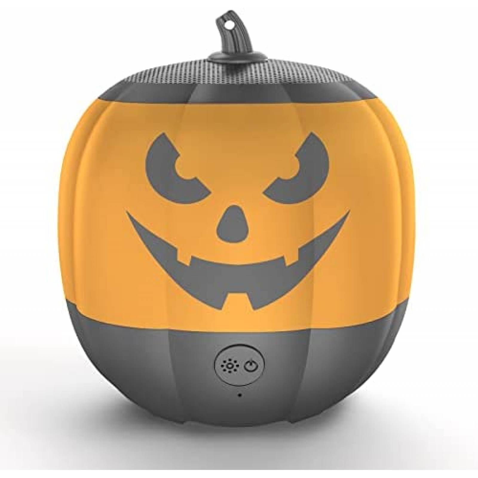 Bocina Portatil LFS Pumpkin TWS con LED Halloween -Gris