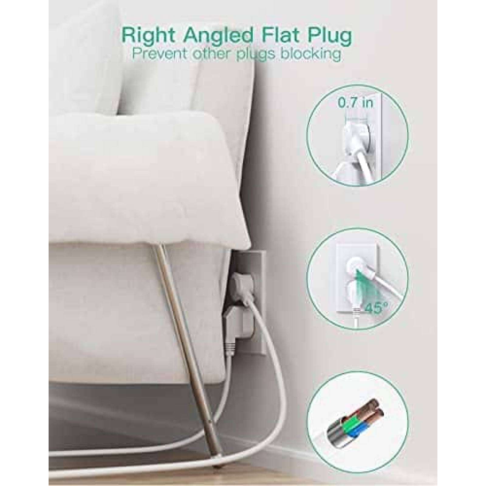 Torre Multicontacto Mifaso 12 Tomas de Corriente 4 USB