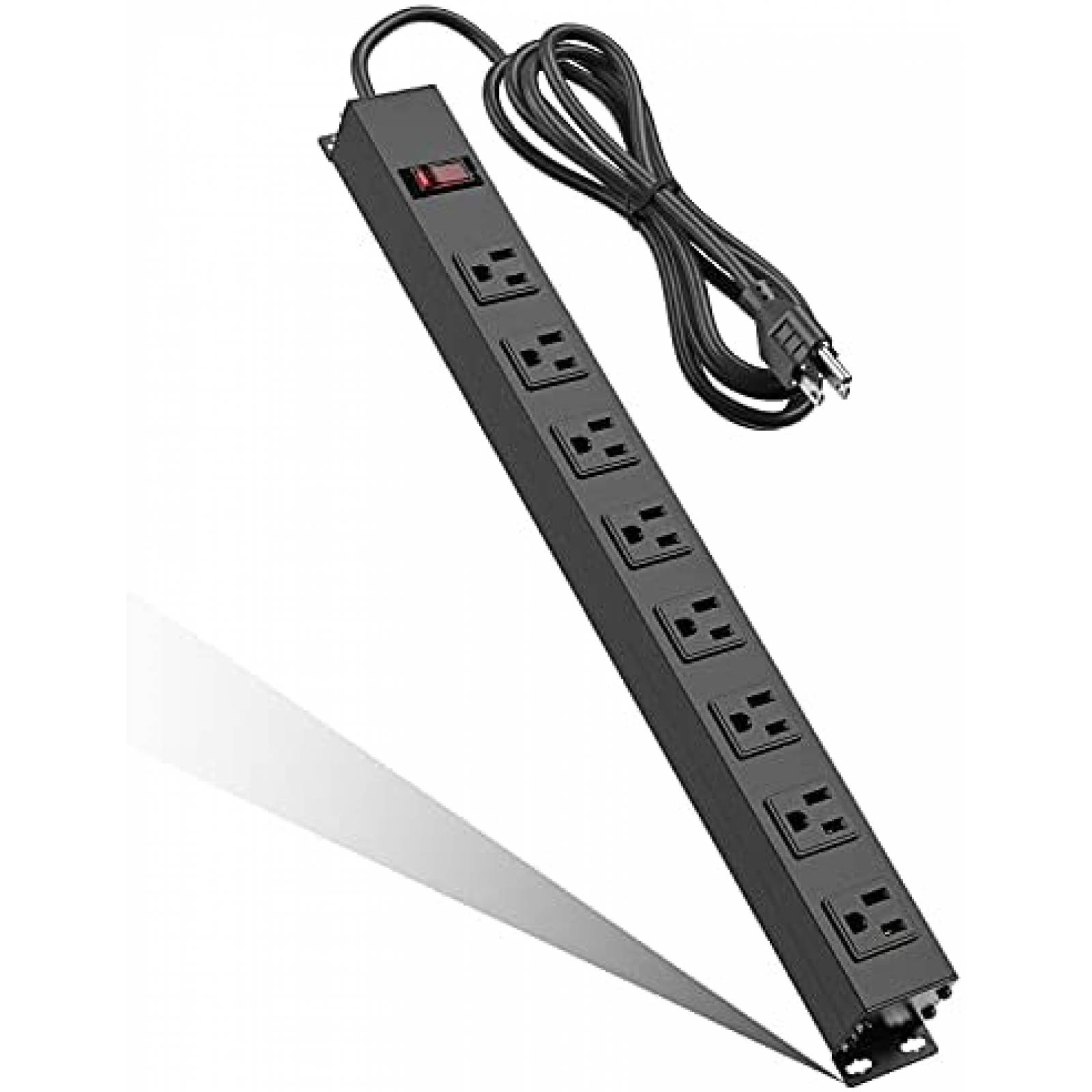 Multicontacto BERIGTTA 8 Puertos con Cable 6ft -Negro