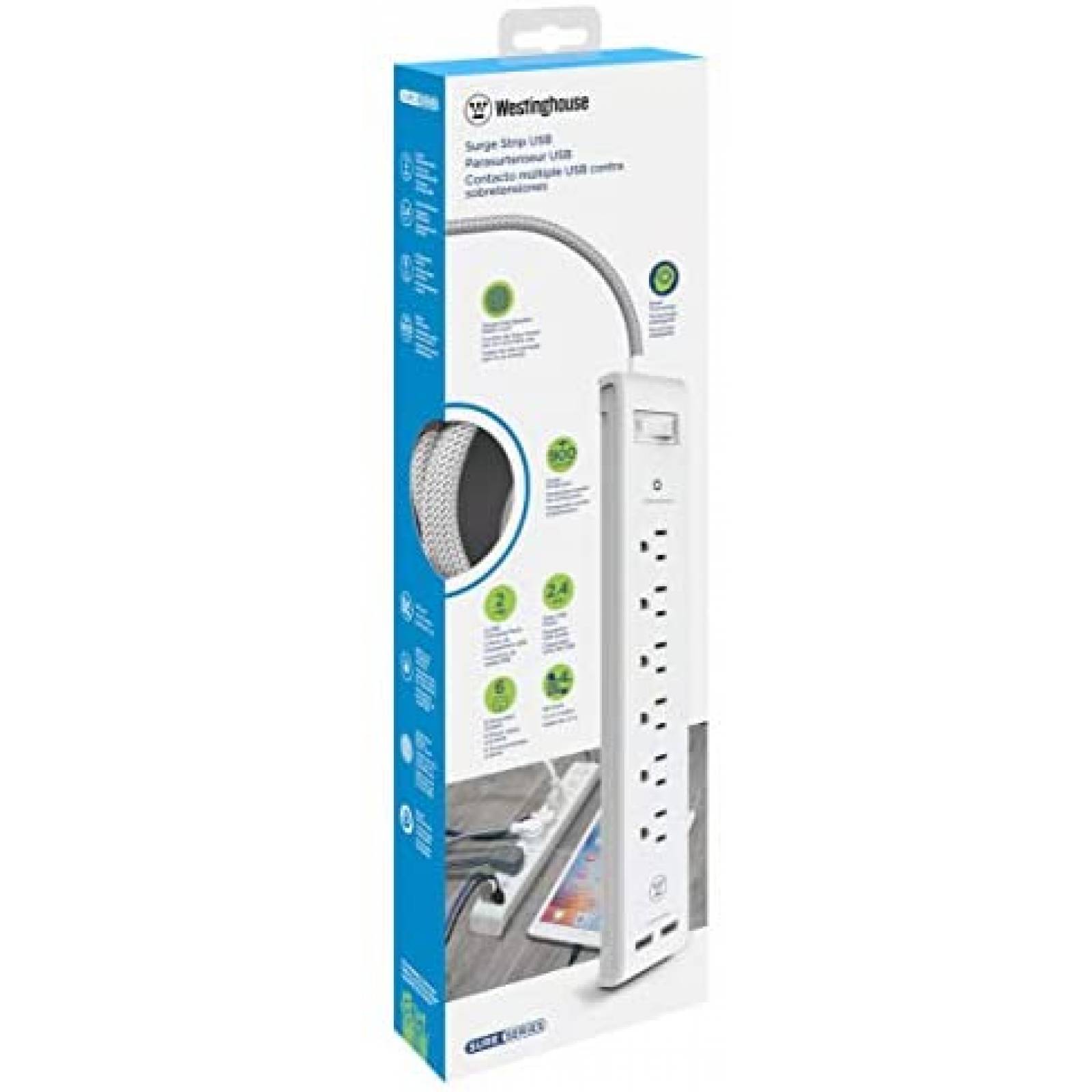 Estacion de carga Westinghouse 96021 x6 espacios -Blanco