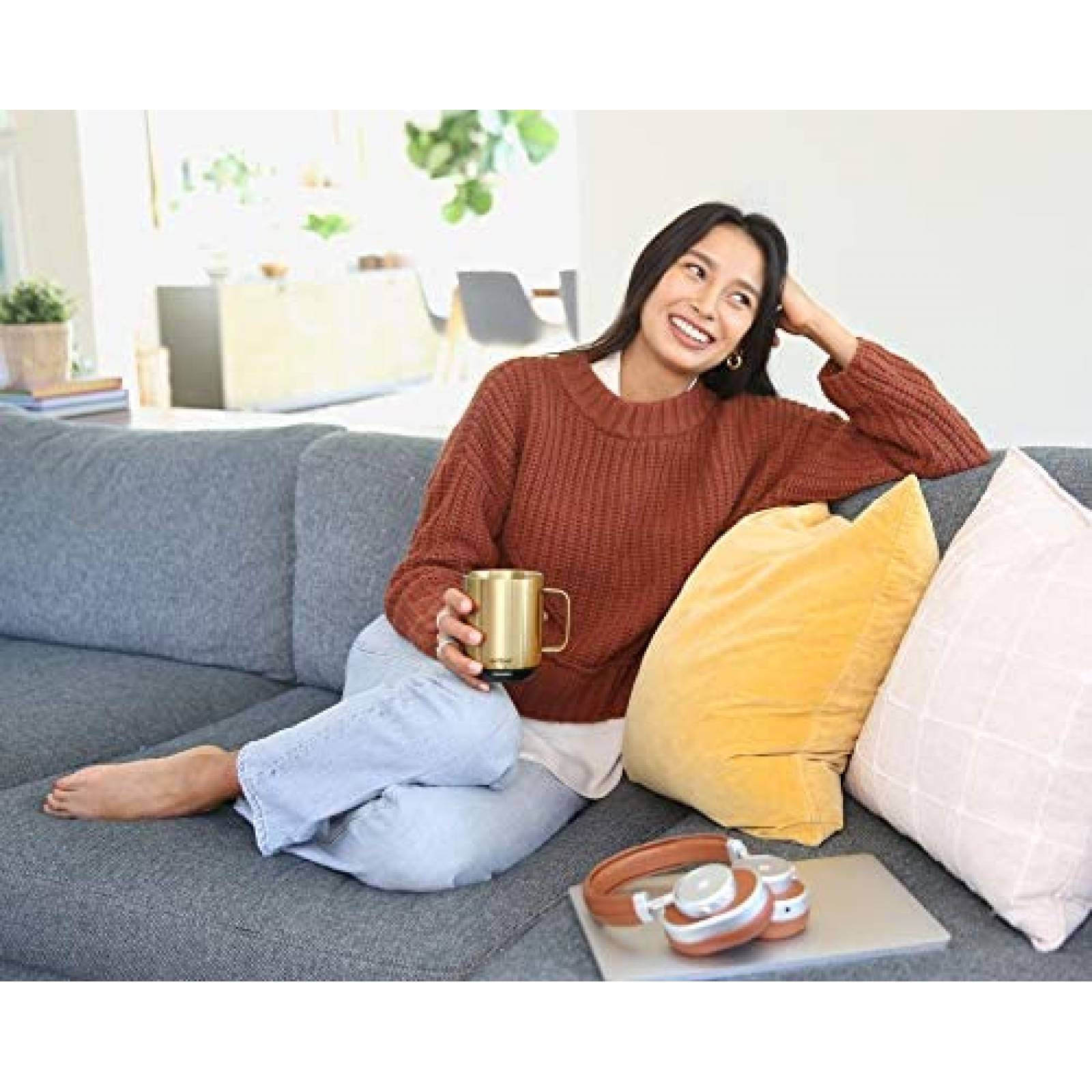 Termo Ember CM191004US Inteligente App Temperatura Dorado