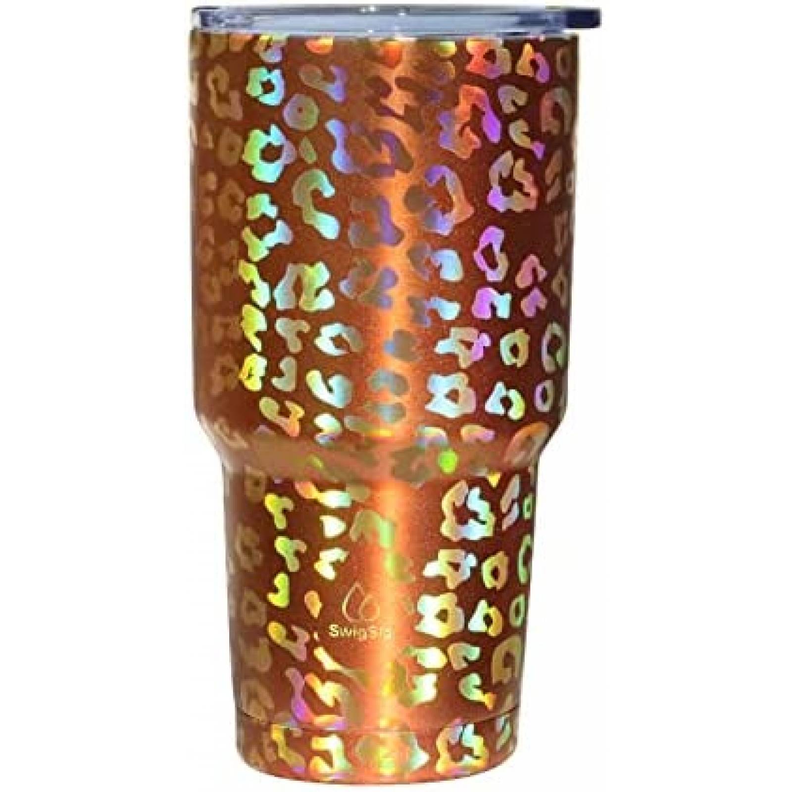 Termo con Tapa Swig Sip 900ml Animal Print -Oro Rosa