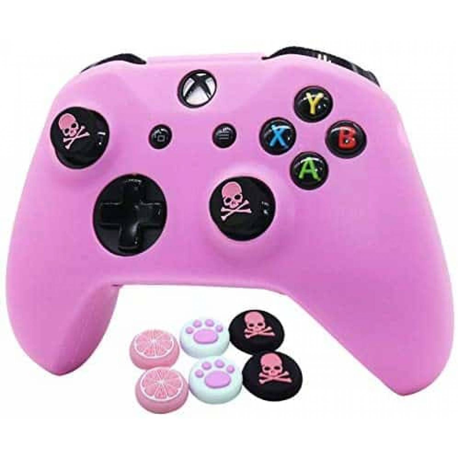 Cubierta control Xbox One S/X HLRAO de silicon -Rosa