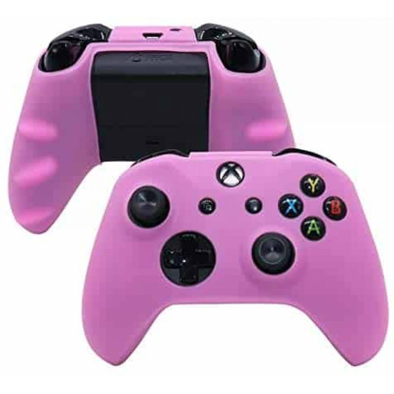 Cubierta control Xbox One S/X HLRAO de silicon -Rosa