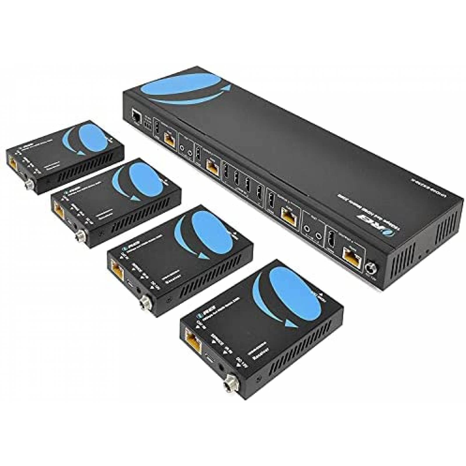 Kit de Extensor HDMI OREI Incluye 6 Recibidores y 4 Cables