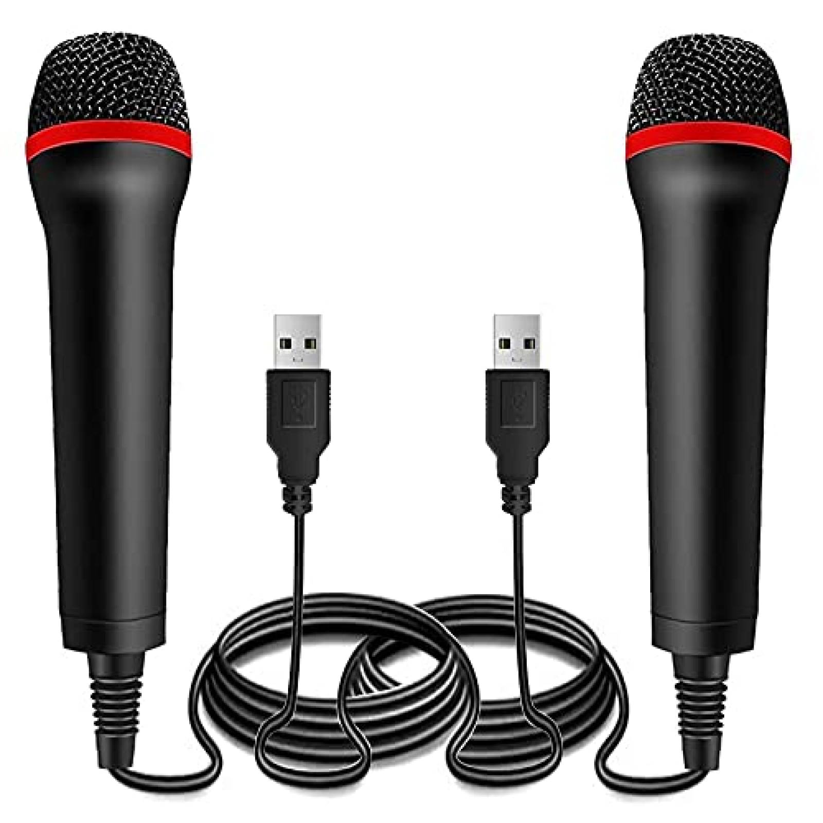 Paquete Microfonos para Consola Drimoor 2pzas Cable 13ft
