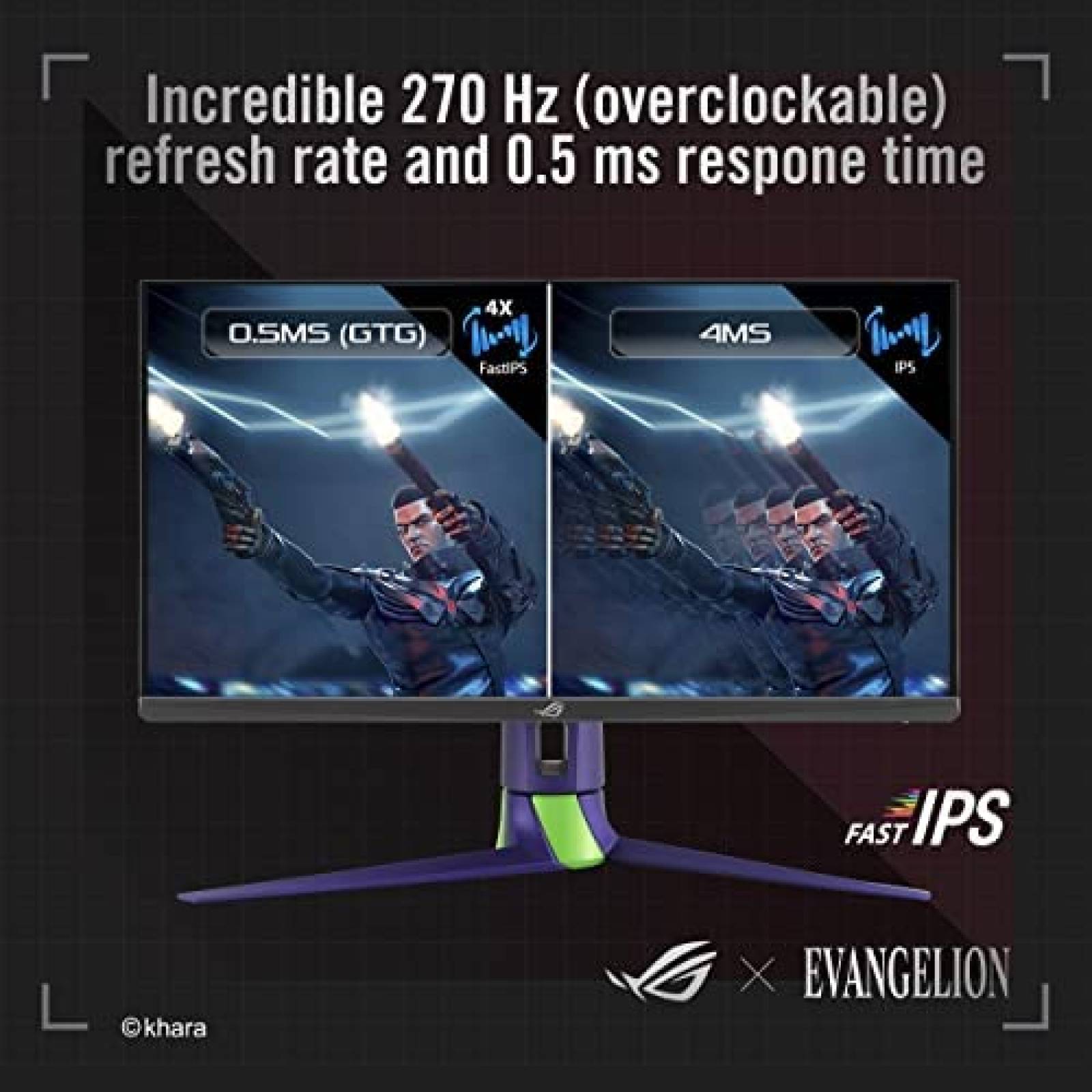 Monitor Gamer Asus ROG XG27AQM EVA 27 pulg 1440P -Multicolor