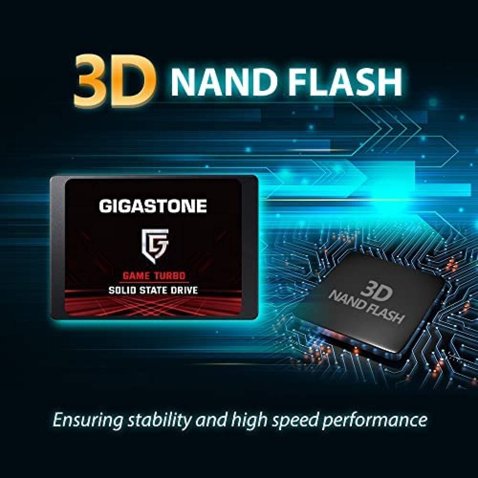 Disco Solido SSD Gigastone Game Turbo 2TB SATA III 6Gb/s
