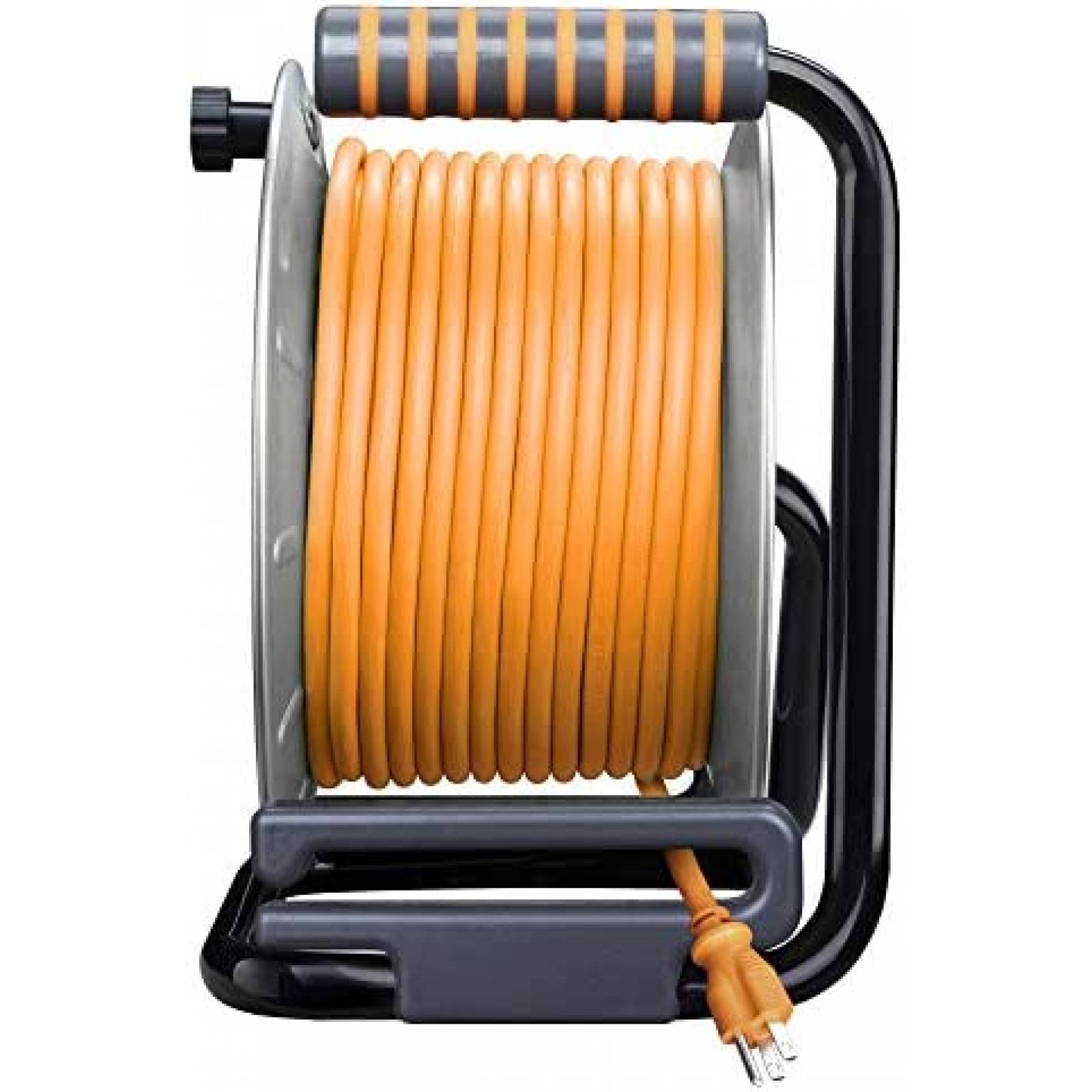 Carrete de Cable Masterplug 4 Tomacorrientes 22 Mts -Naranja