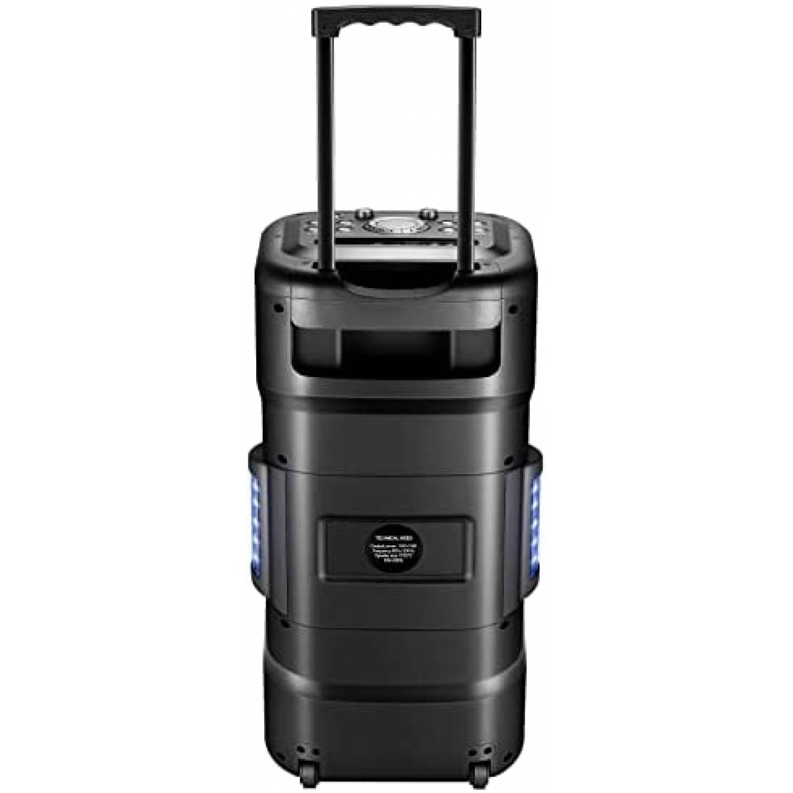 Bocina Portatil B0B6BTCGMV PA3-2 Karaoke LED con Ruedas