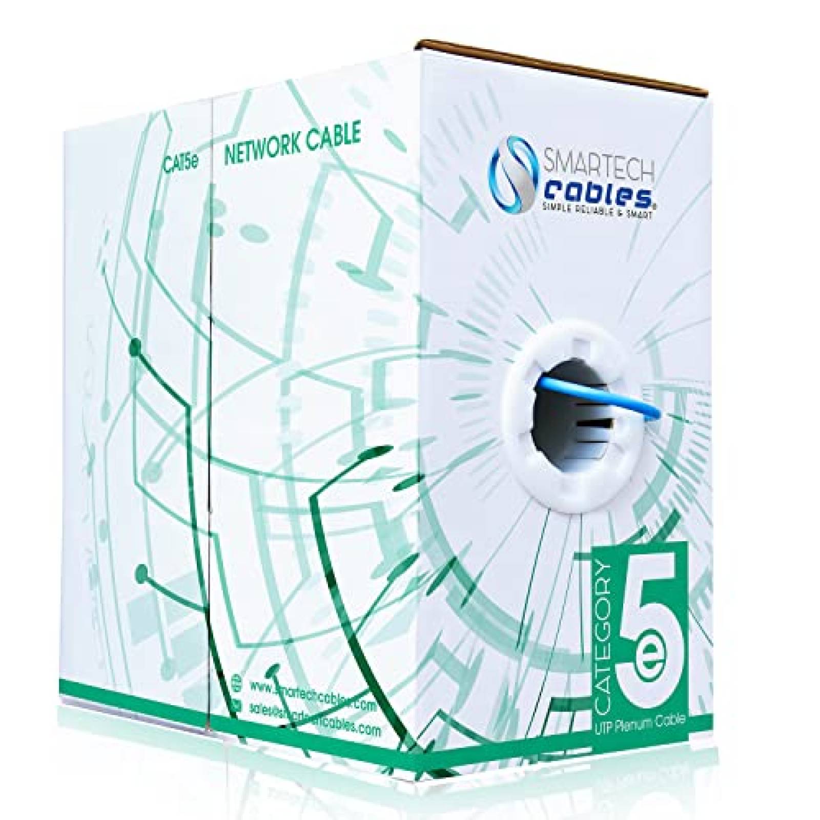 Cable Ethernet NewYork Cables Cat5e Plenum 300m 24 AWG -Azul