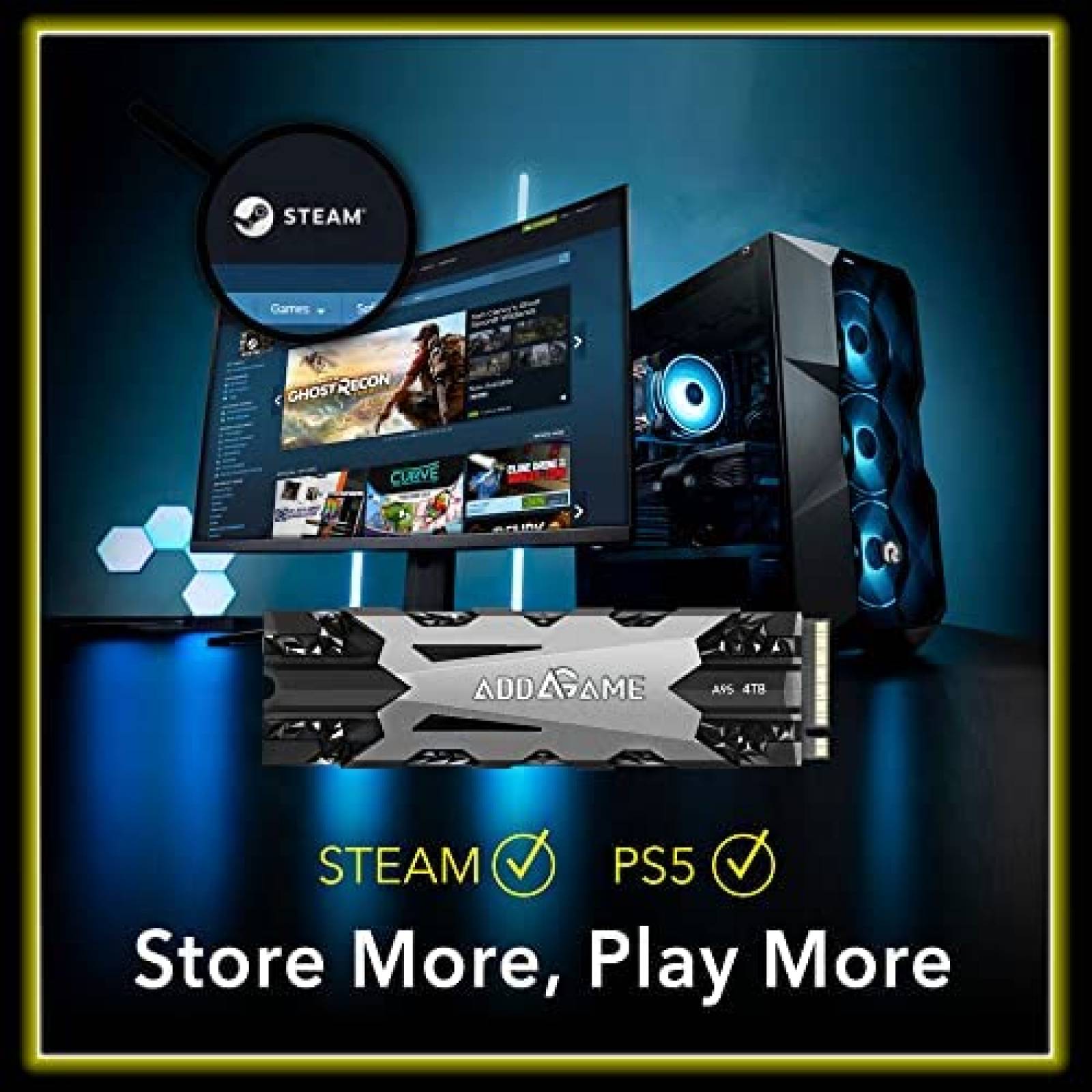 Disco Solido SSD Addlink Addgame A95 2TB Gaming PCIe NVMe