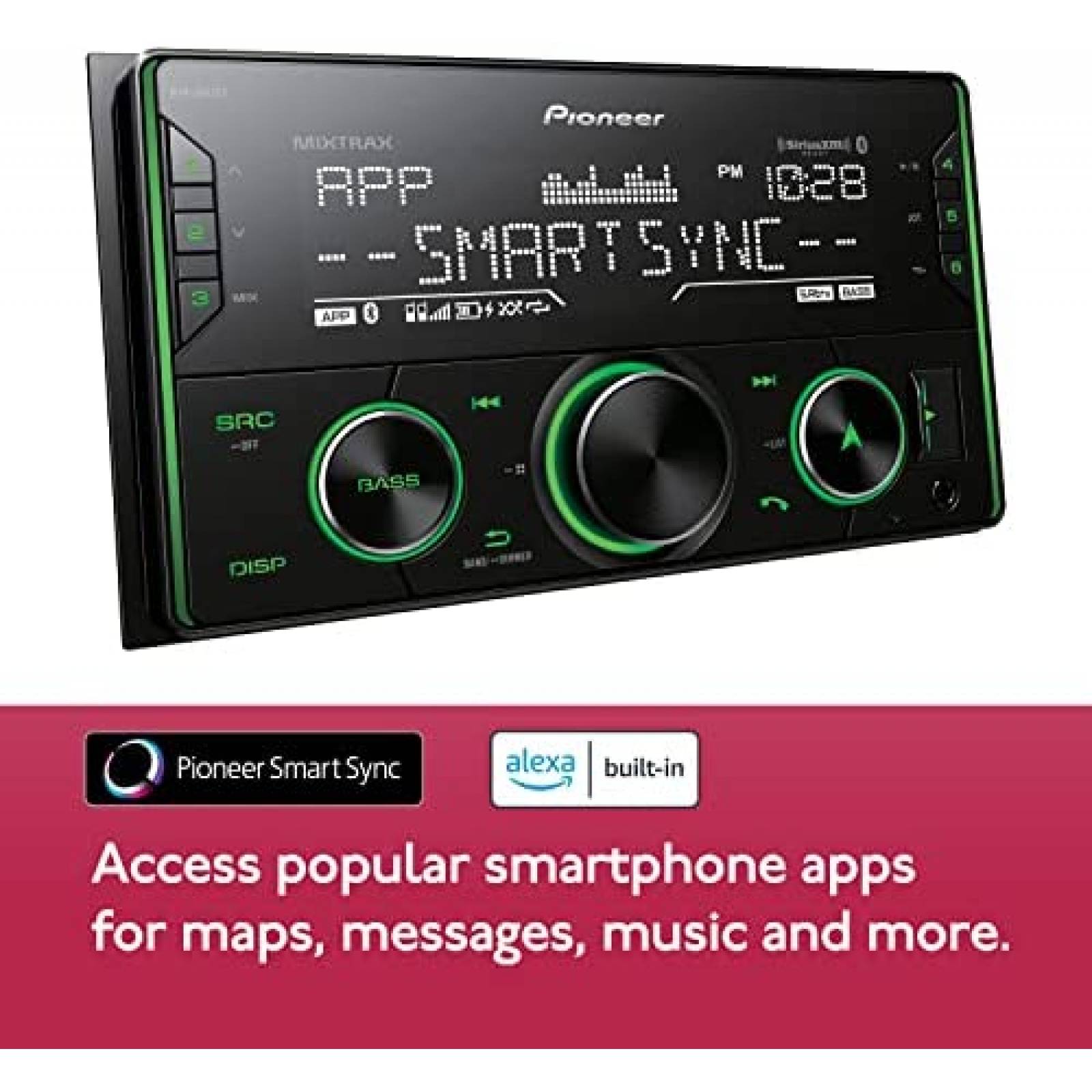 Estereo para Auto Pioneer MVH-S622BS Double Din Bluetooth