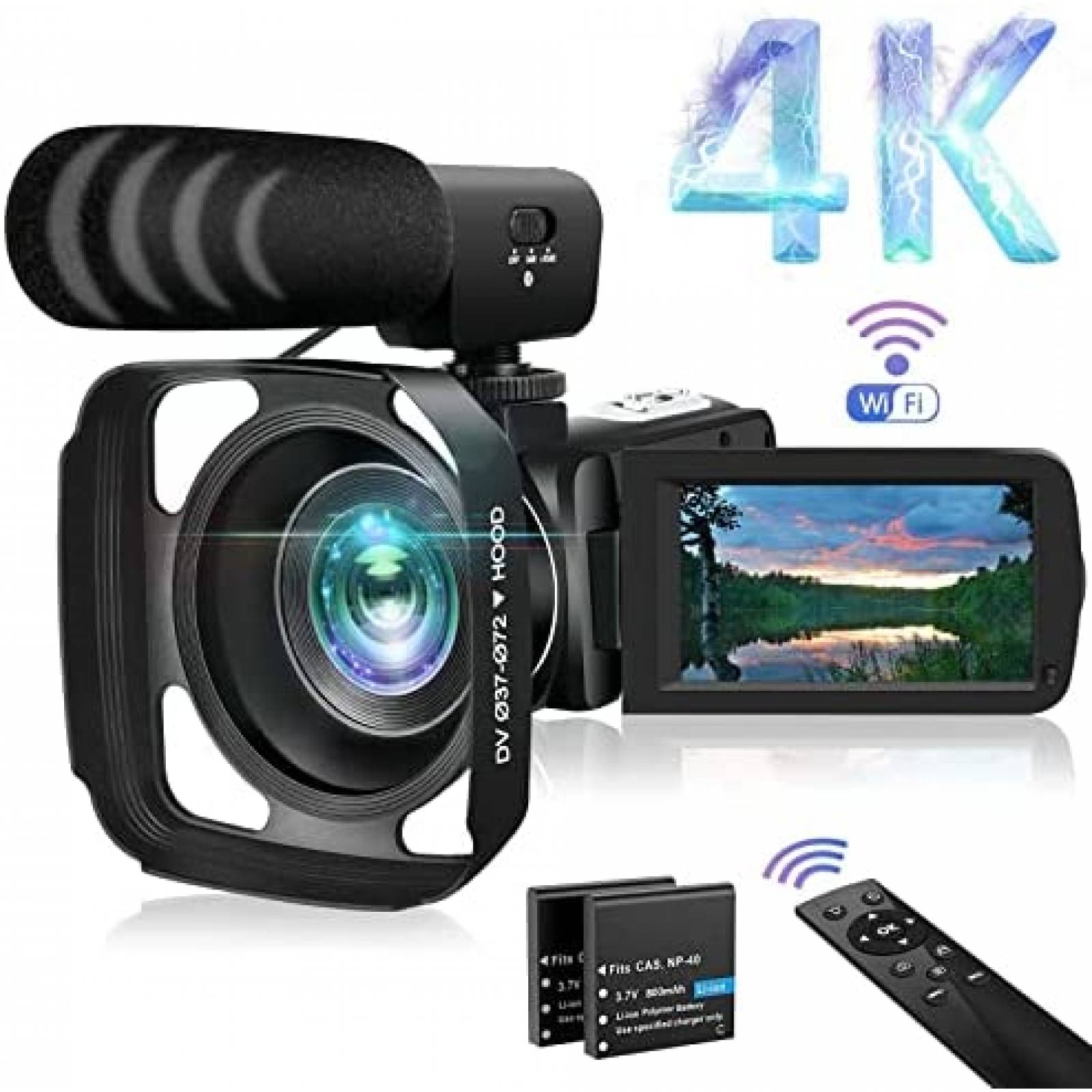 Camara De Video Yisence Tech 56MP 18X Digital -Negro