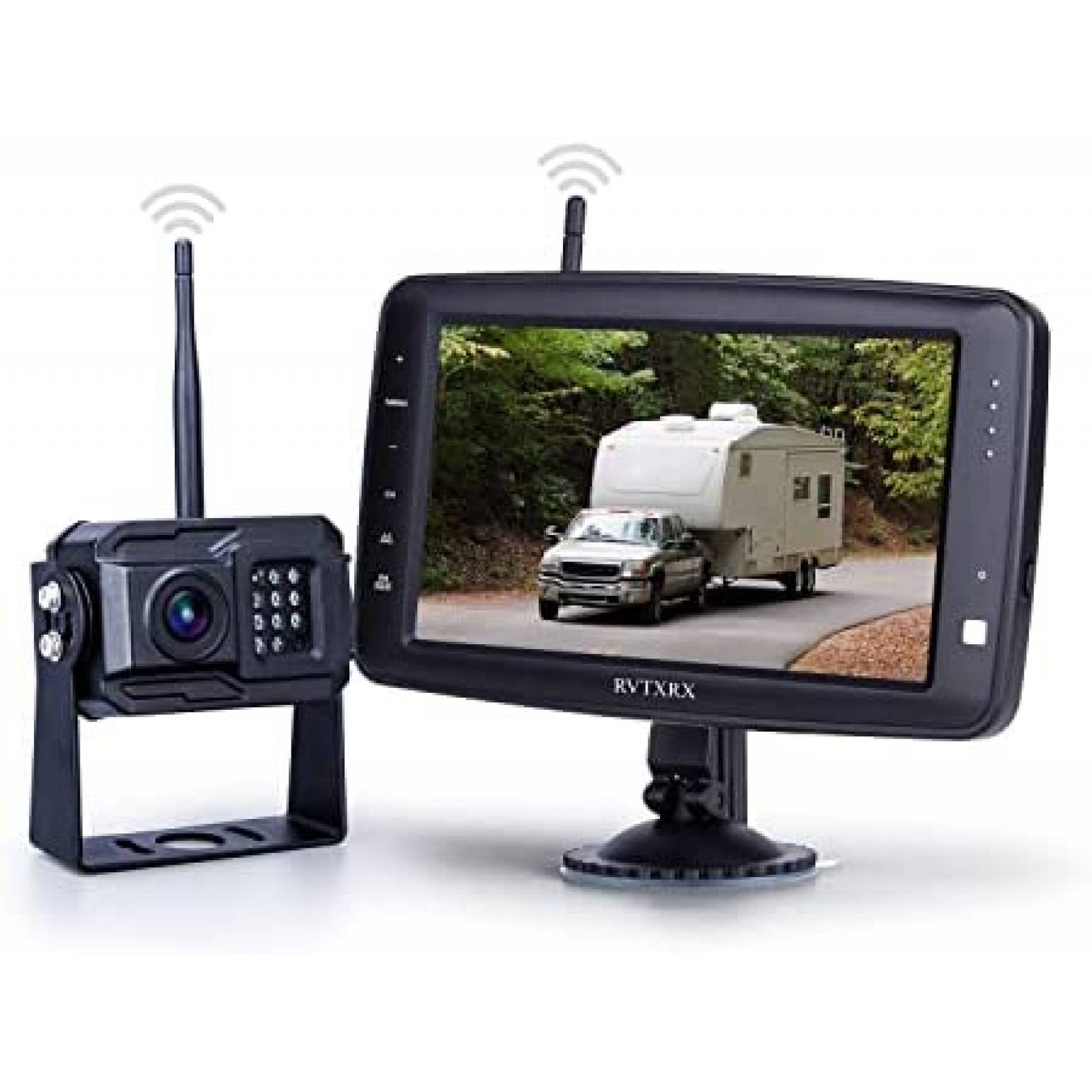 Camara de Reversa RVTXRX Para Camion HD 1080p Monitor -Negro
